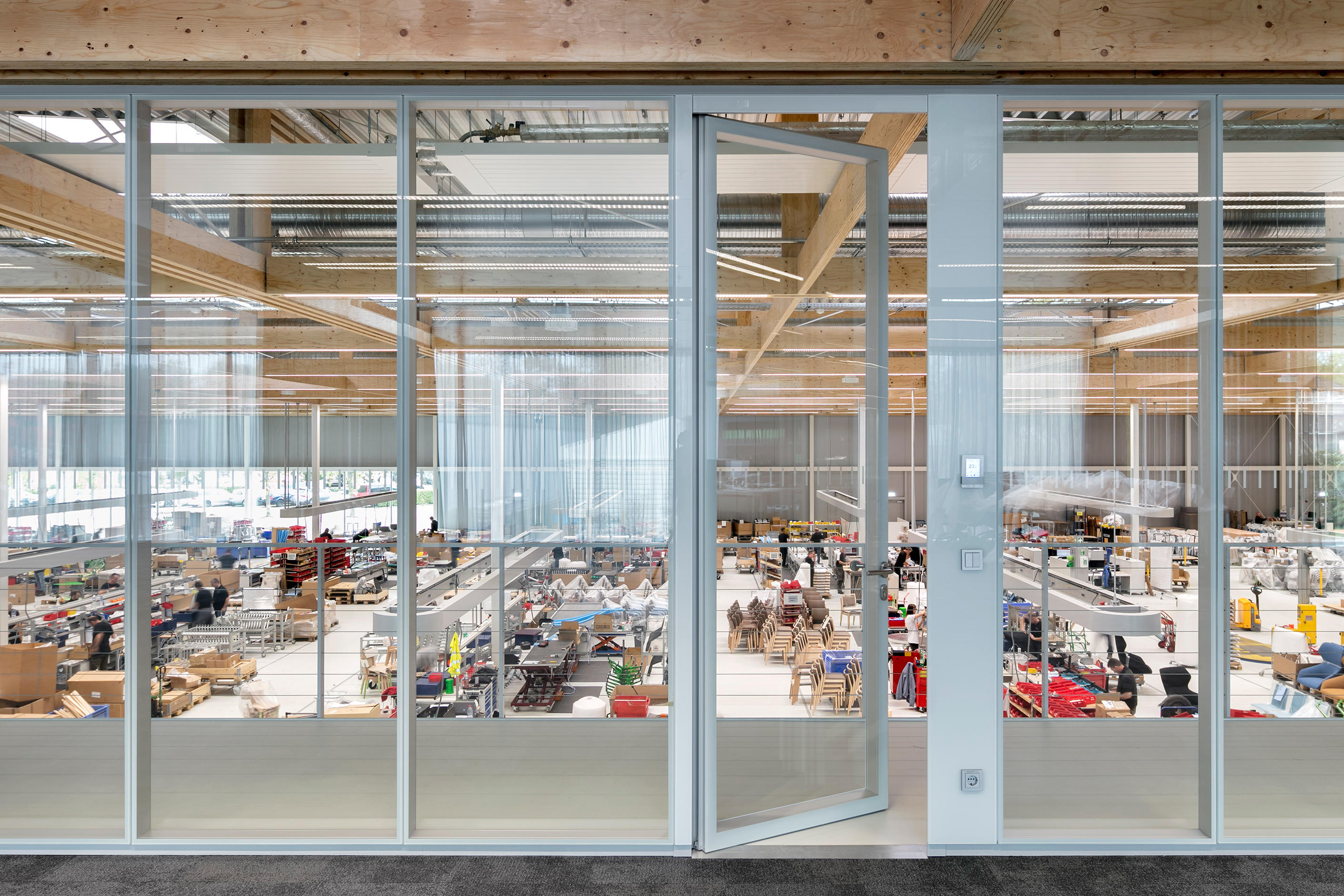 Framed Glass Partition System - fecostruct from feco