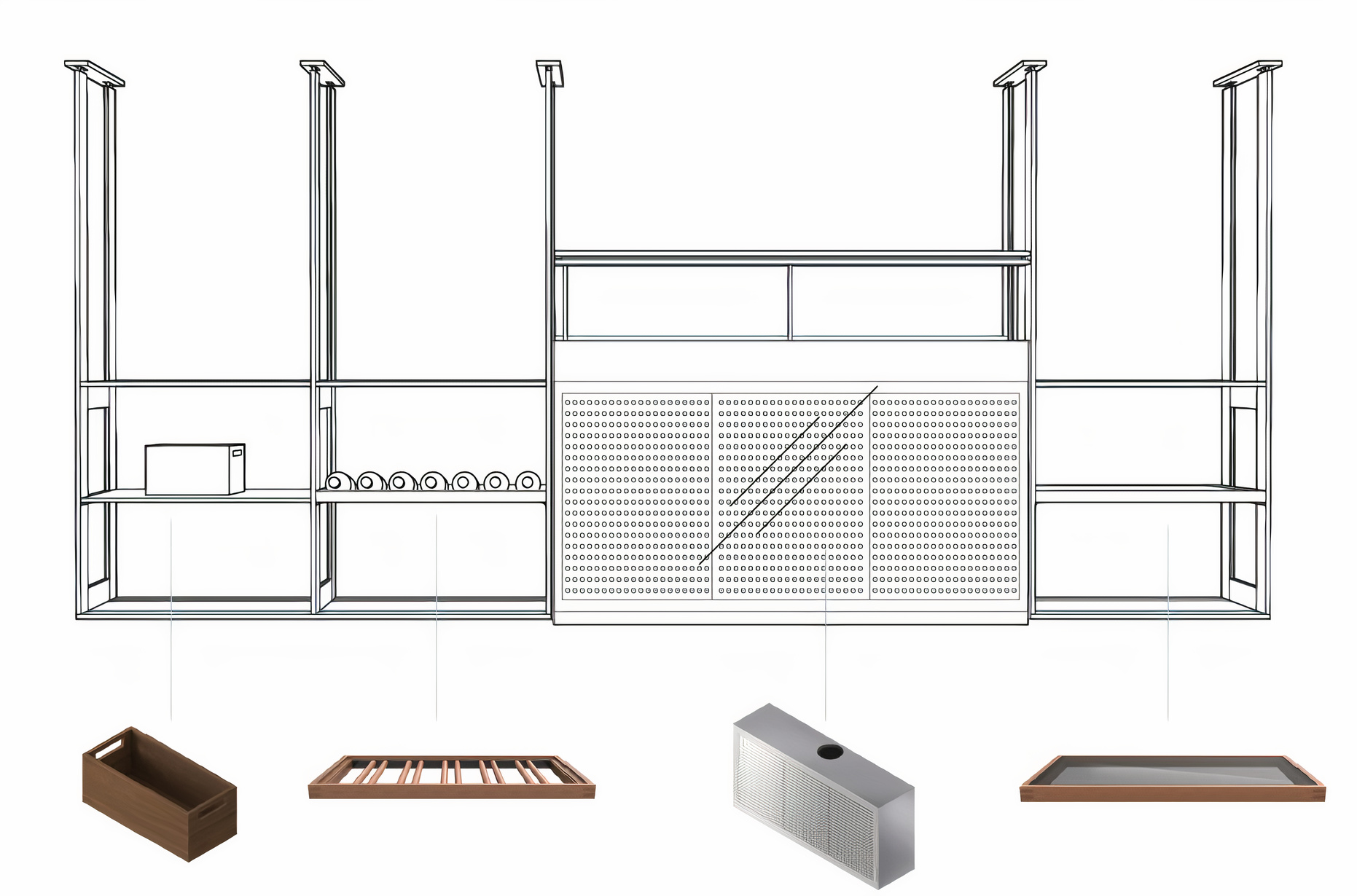 Gallery of Kitchen Storage - Ceiling-Hung System - 3