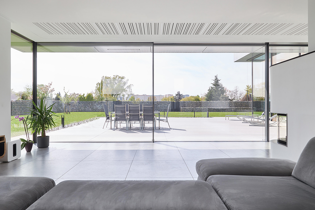 Minimalist Frameless Sliding Windows from swissFineLine