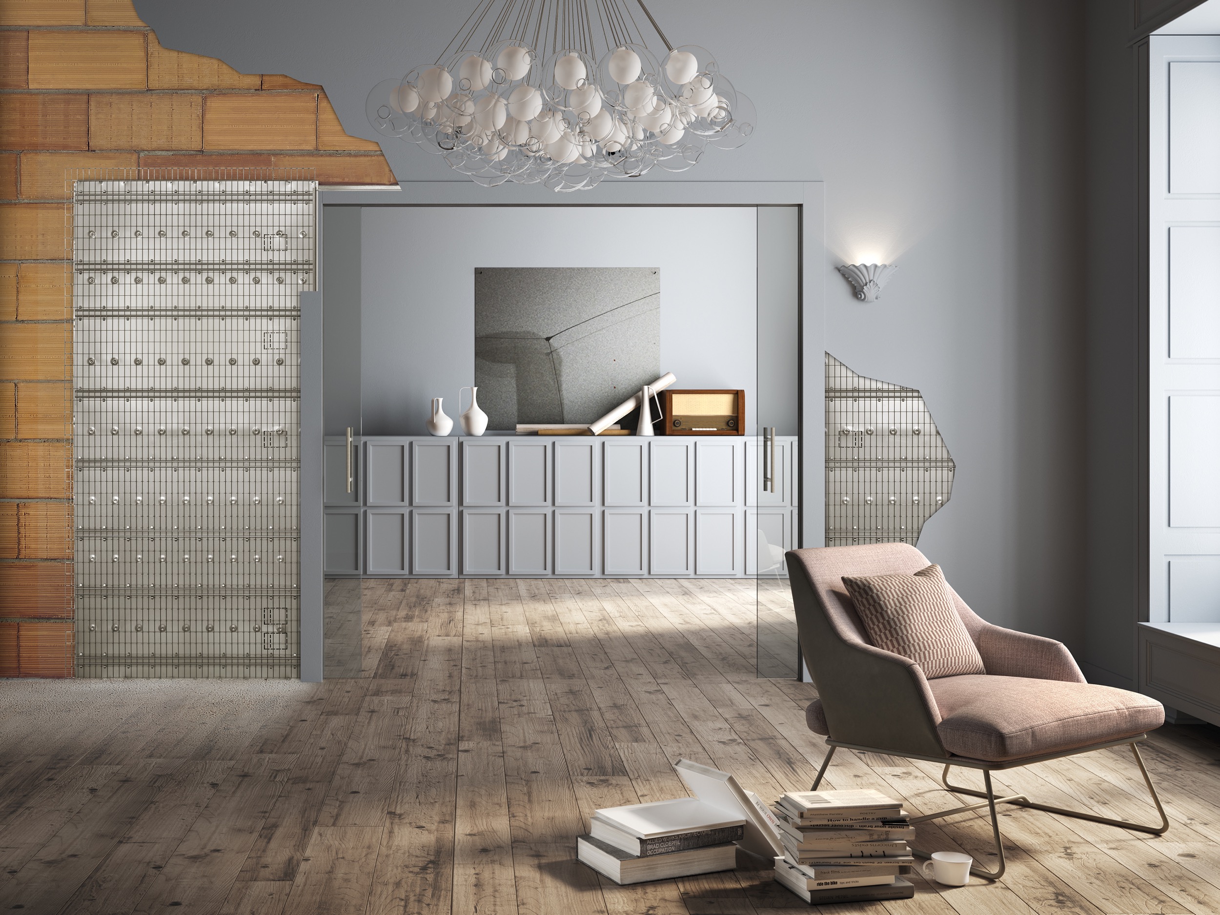 Gallery of Wiring-Ready Pocket Door Frames - ECLISSE Luce - 6