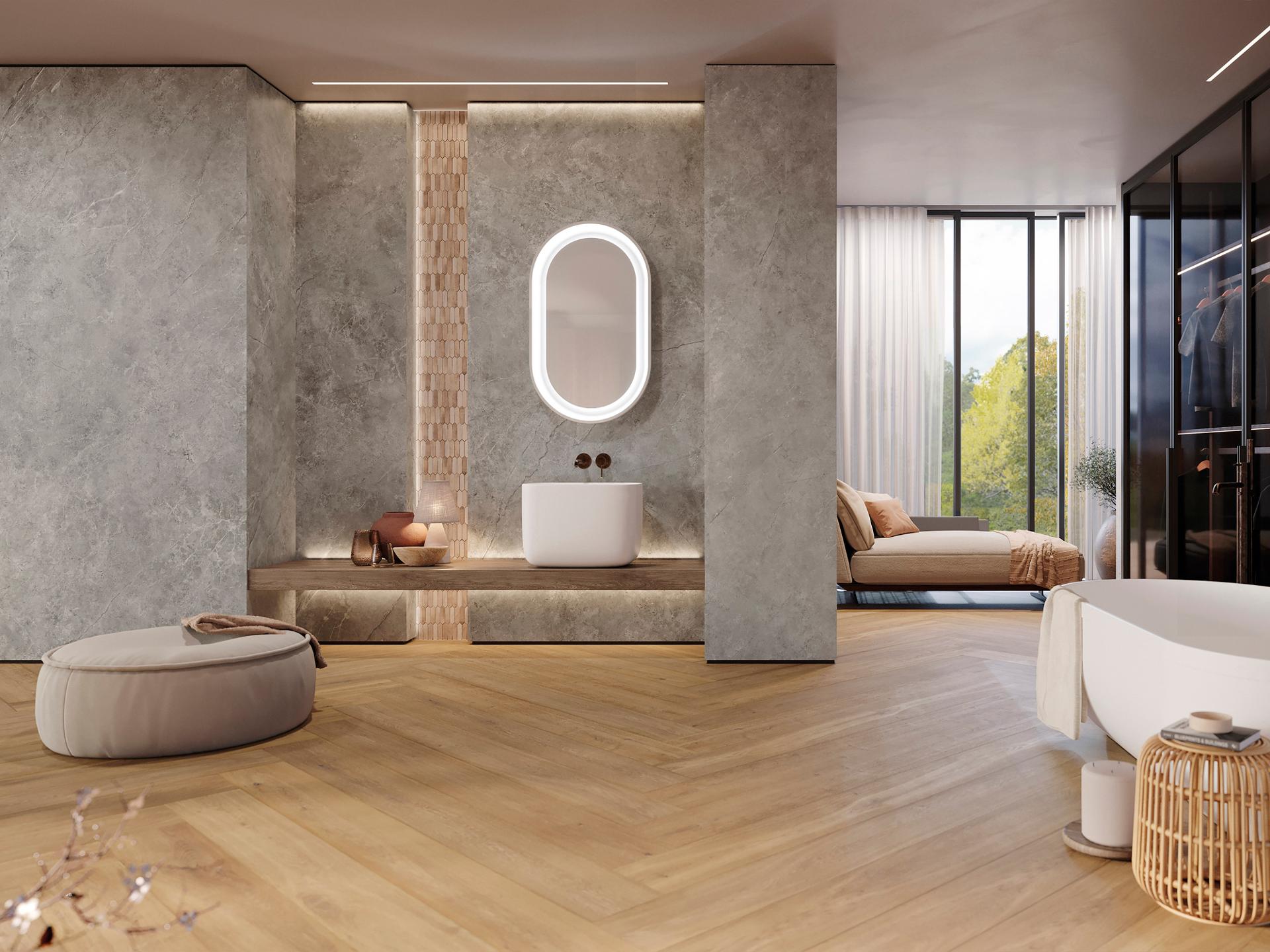 Galeria de Porcelánico estilo piedra - Xlight - 7