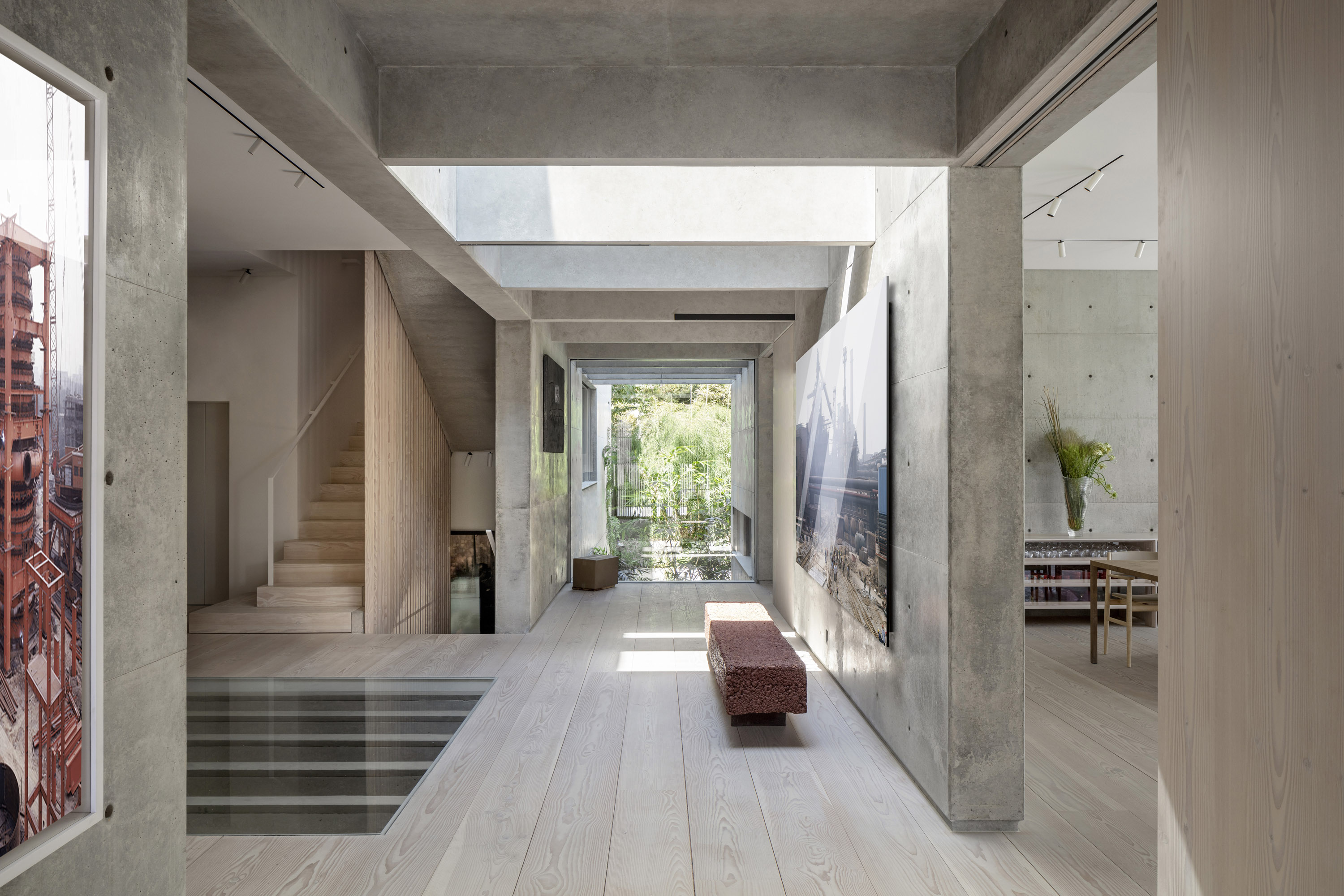 Gallery of Solid Douglas Wood Floor in K House - 3