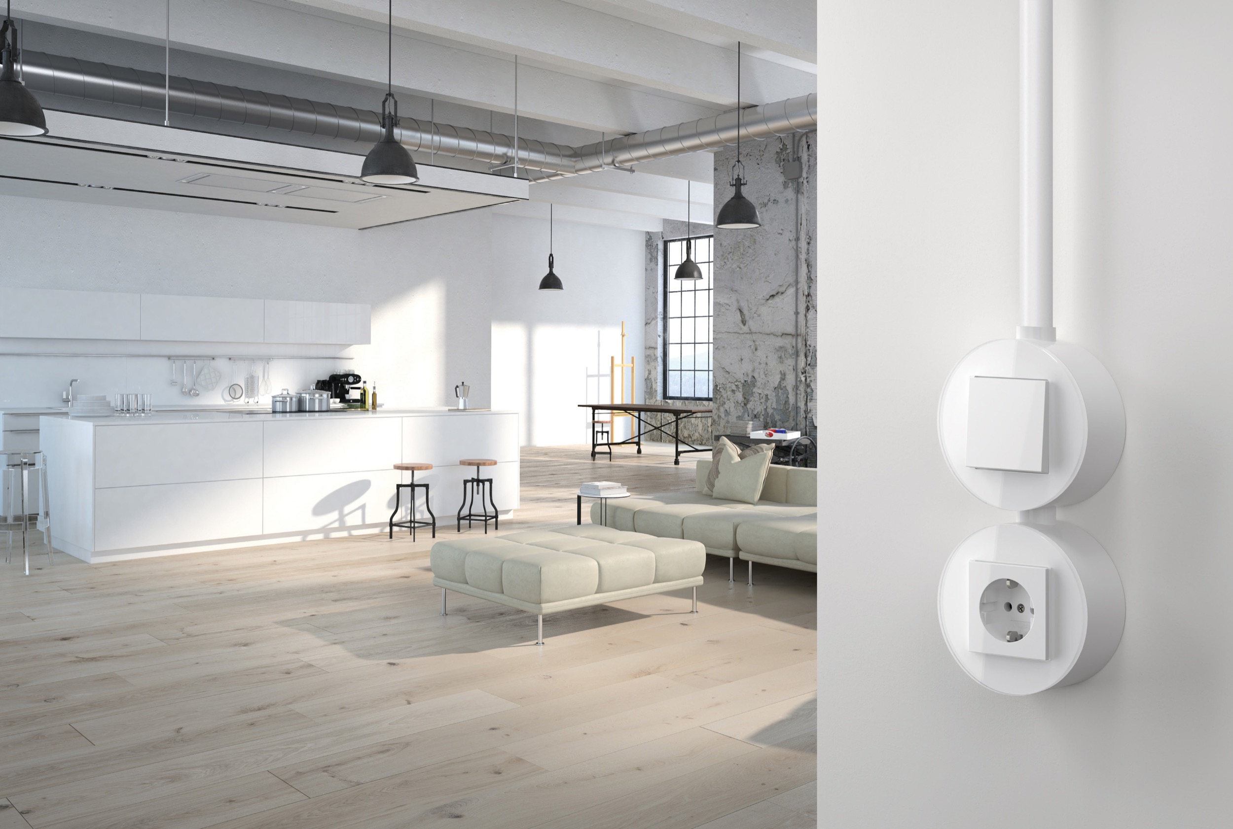 Gallery of Surface-mounted Switches and Sockets - Gira Studio - 2
