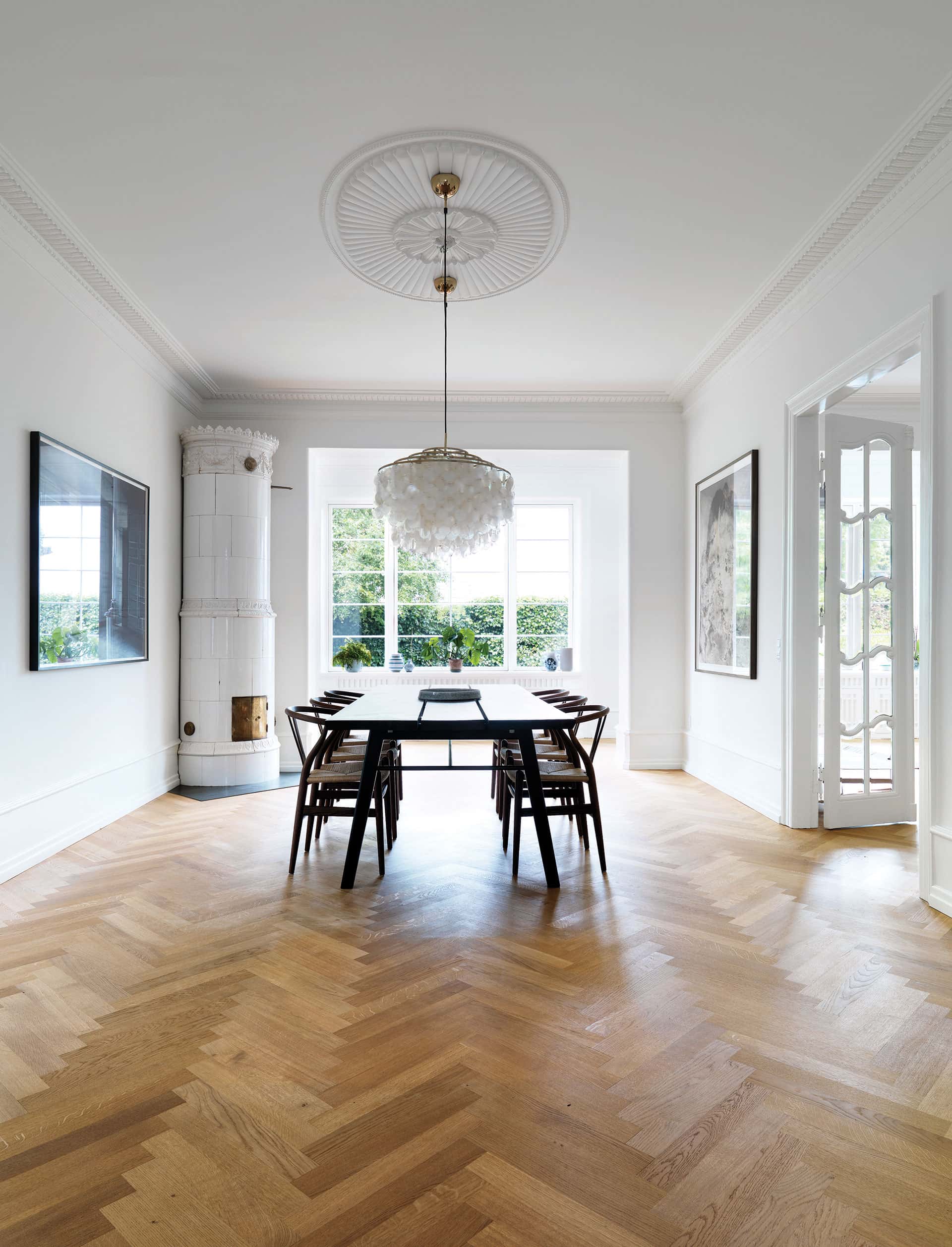 Gallery of Pattern Oak Wood Floor in Villa Gentofte Residence - 7