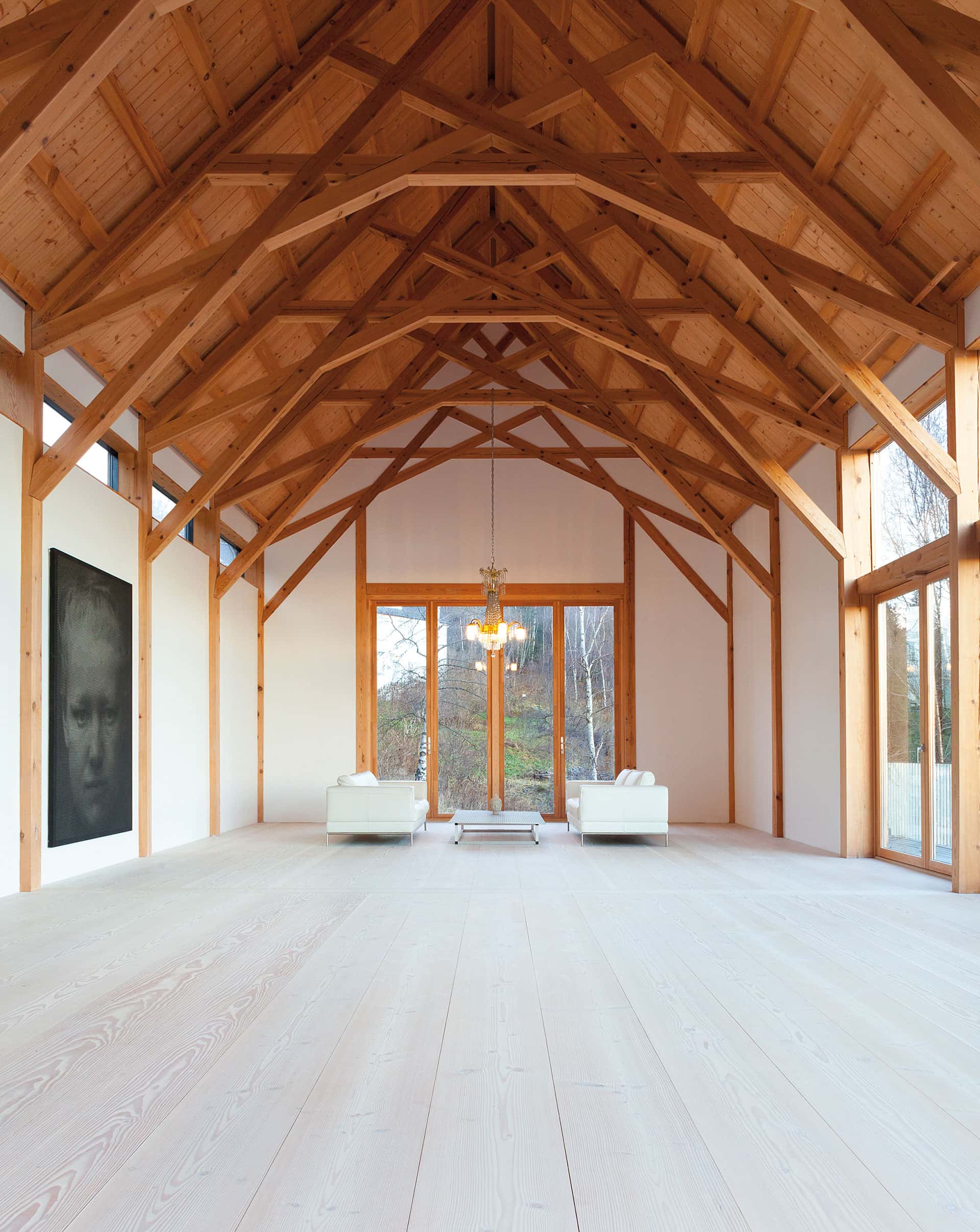 Gallery of Solid Douglas Wood Floor in Studio Nylenne - 1