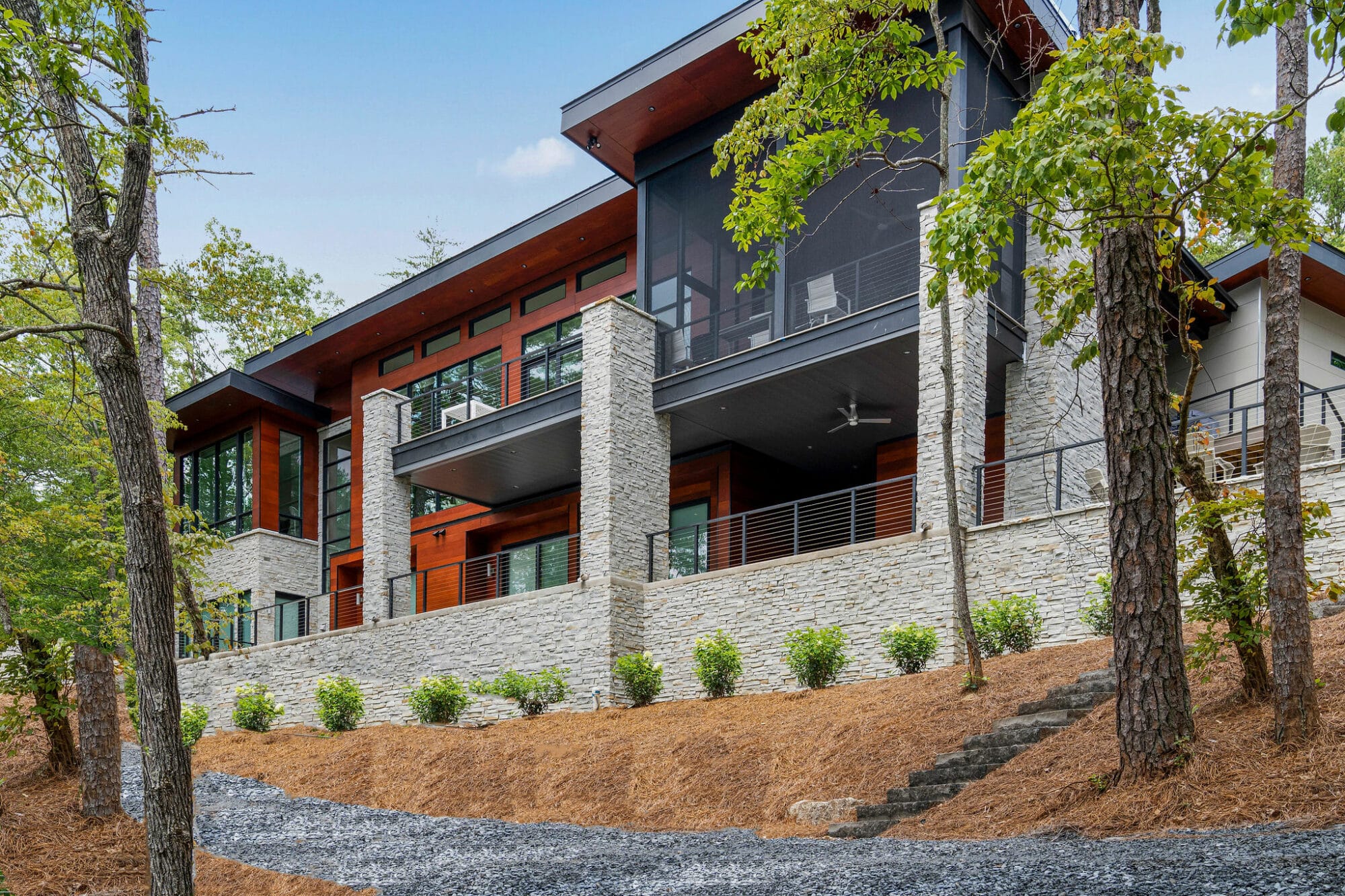 Gallery of Maintenance-Free Wood Siding in Martino Lake House - 3