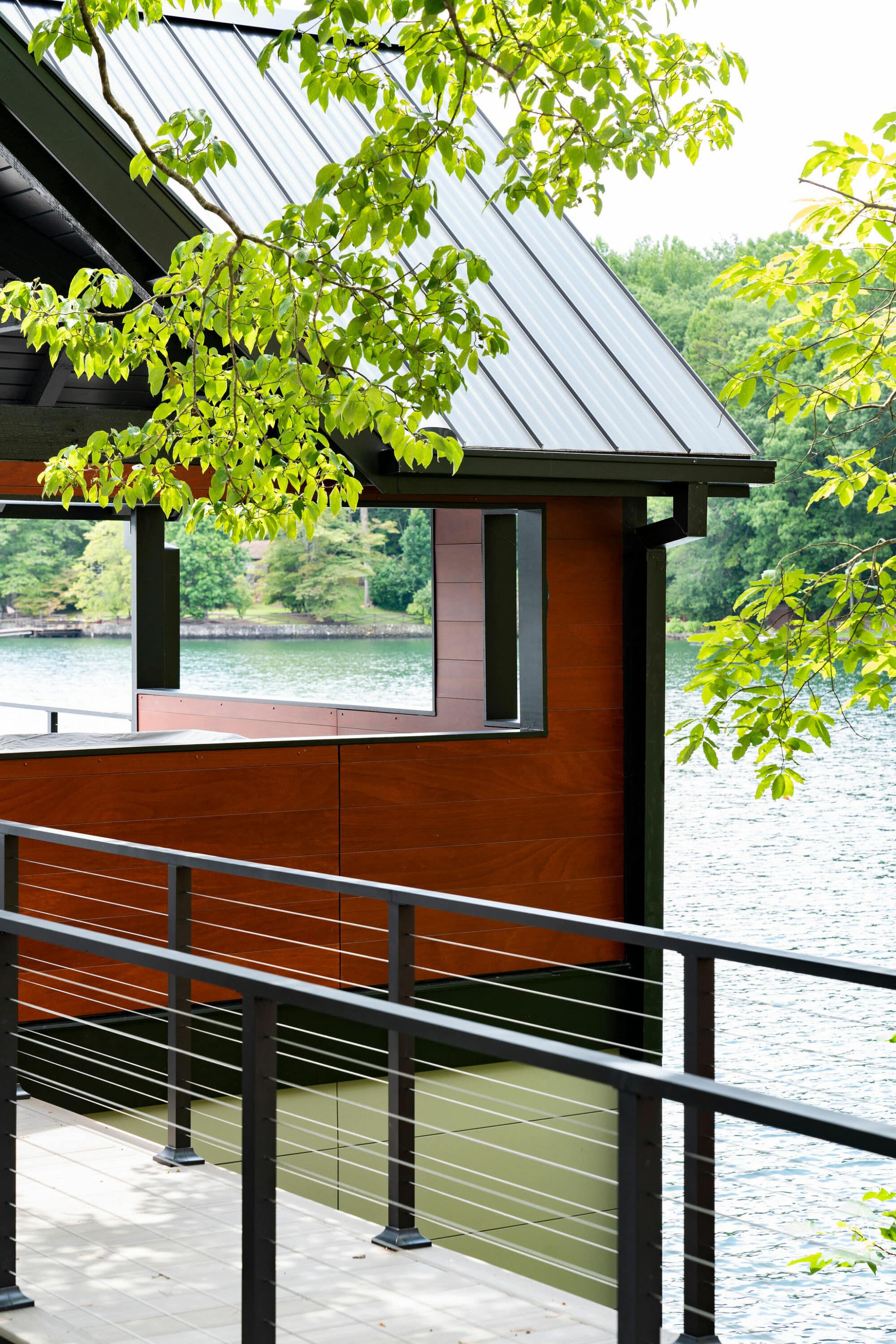 Gallery of Maintenance-Free Wood Siding in Martino Lake House - 9