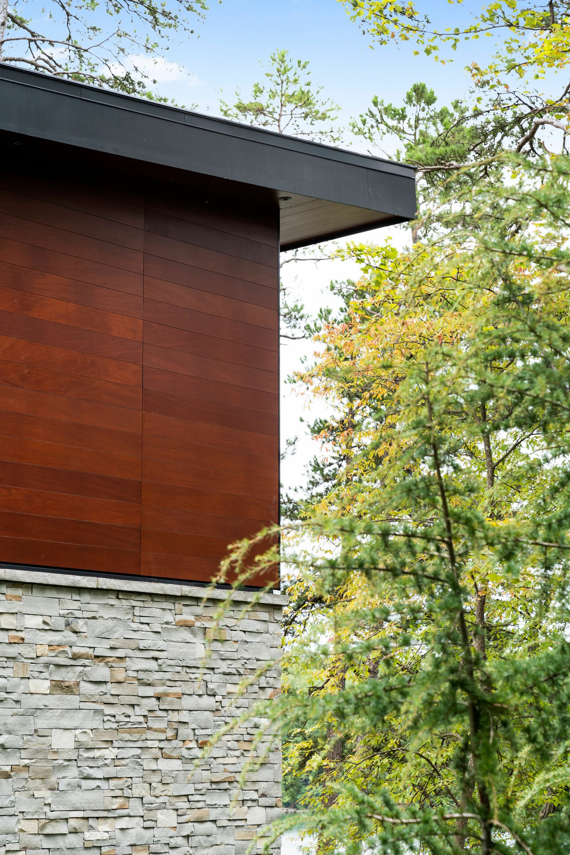 Gallery of Maintenance-Free Wood Siding in Martino Lake House - 8