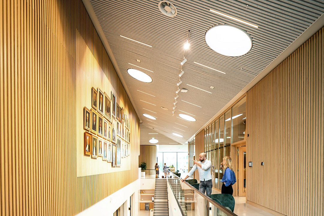 Circular Skylights at Omnia & WUR Centre from VELUX Commercial