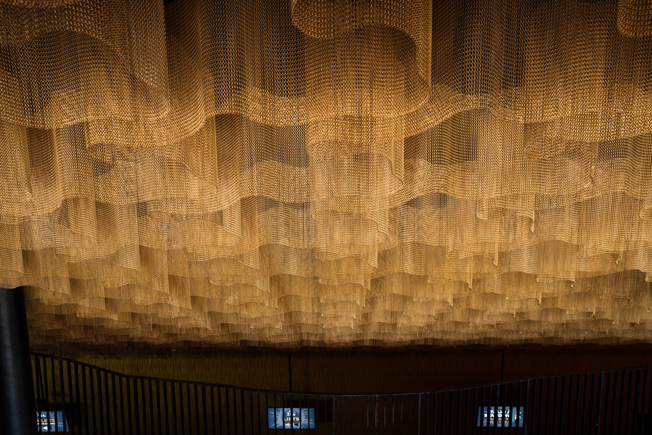Gallery of Metal Fabric Ceiling in Swansea Arena - 5