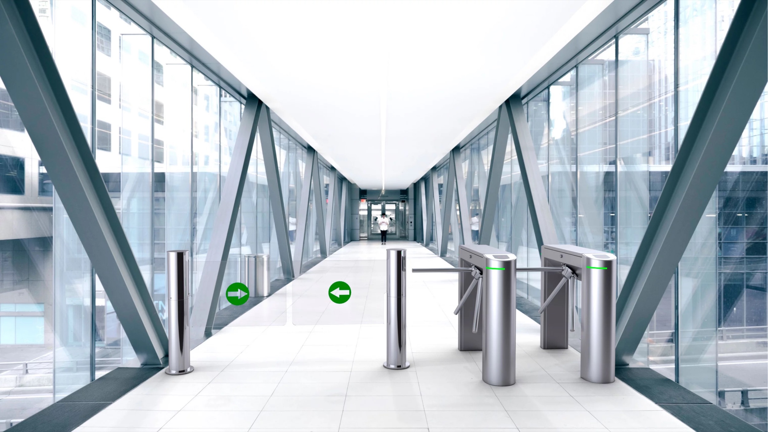 Security Entrance Control - GS300 Swing Gate from ASSA ABLOY