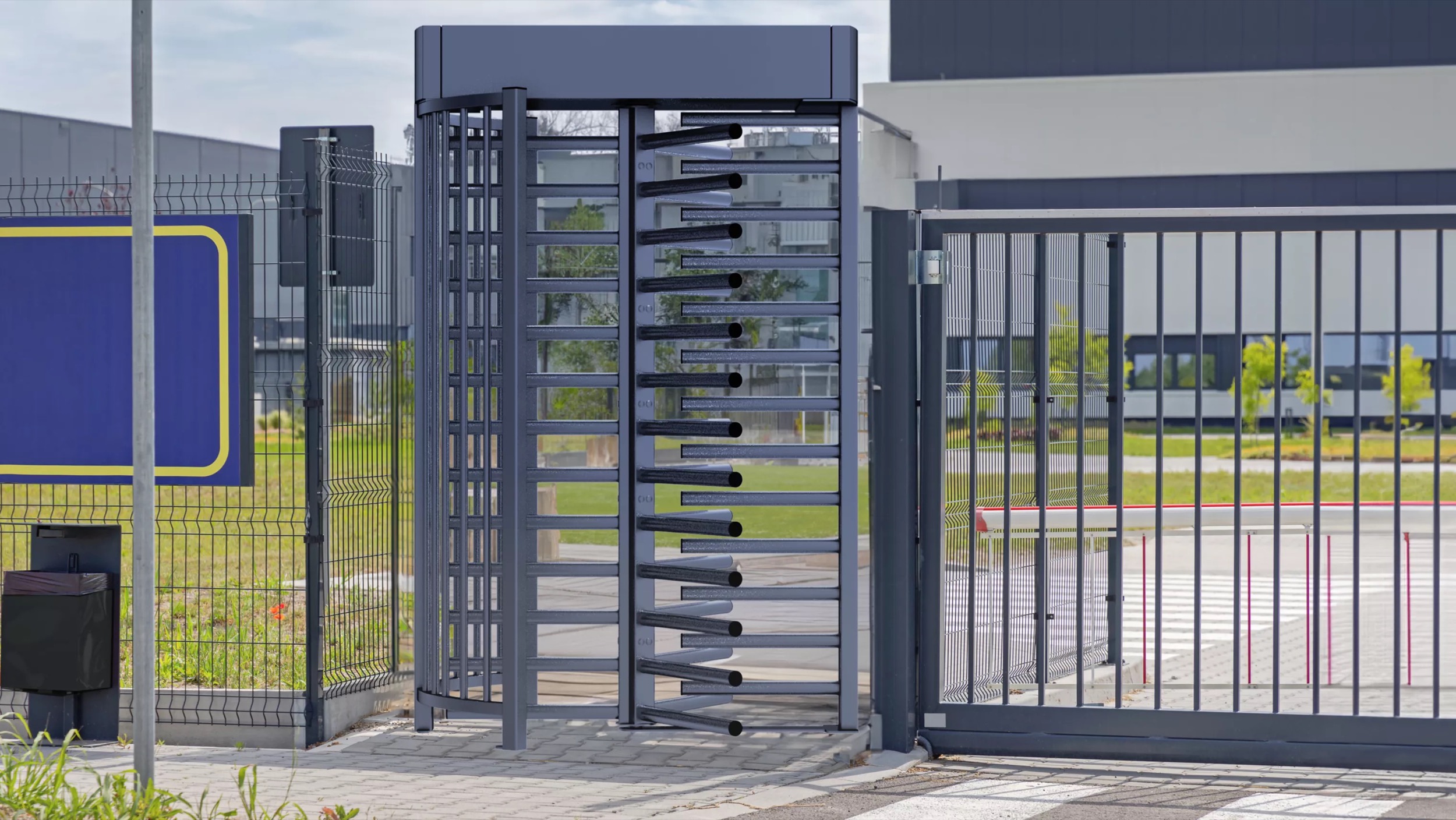 Entrance Control - FT100 Full-Height Turnstile from ASSA ABLOY