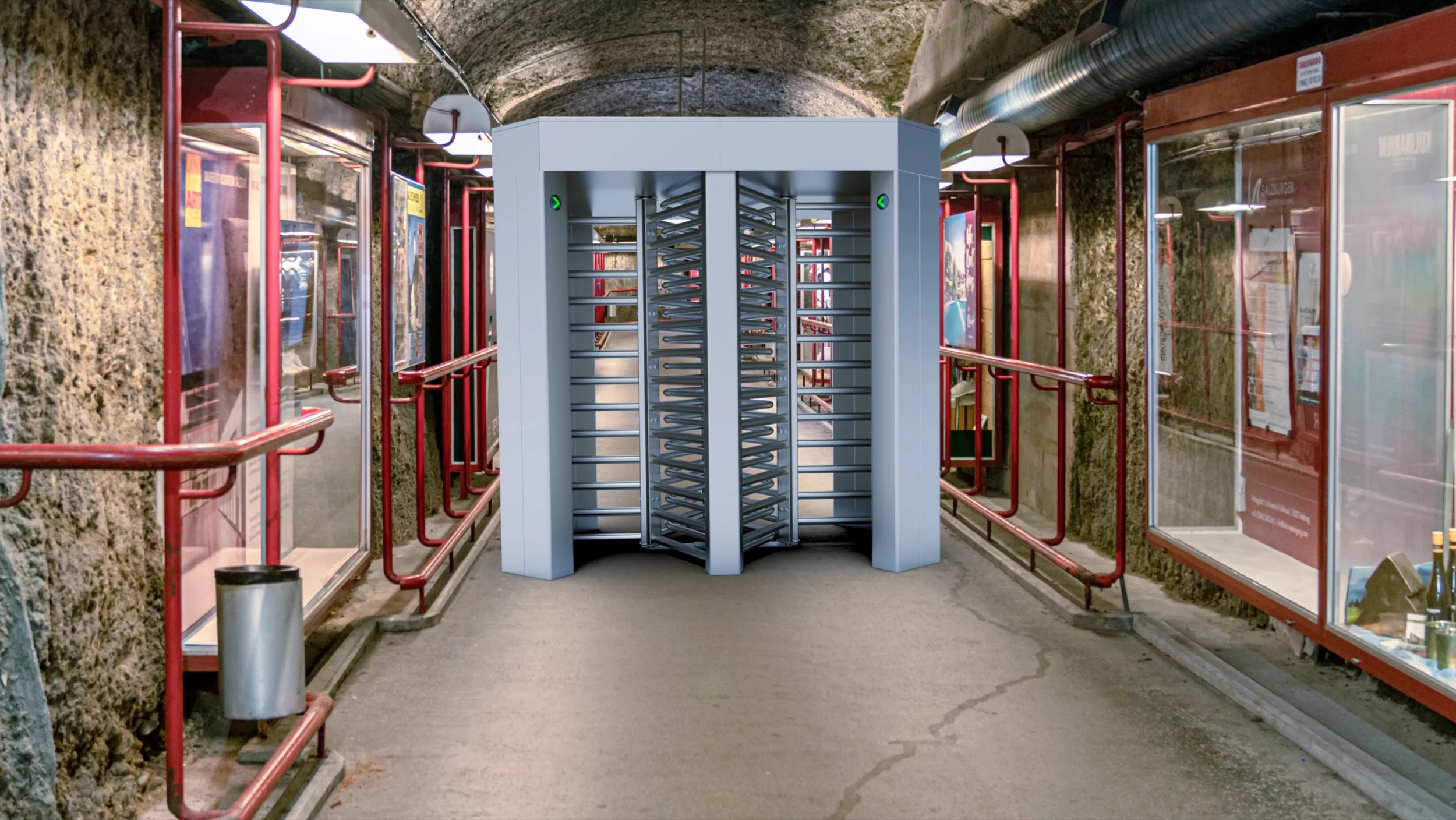 Security Control - FT300 Full-Height Turnstile from ASSA ABLOY