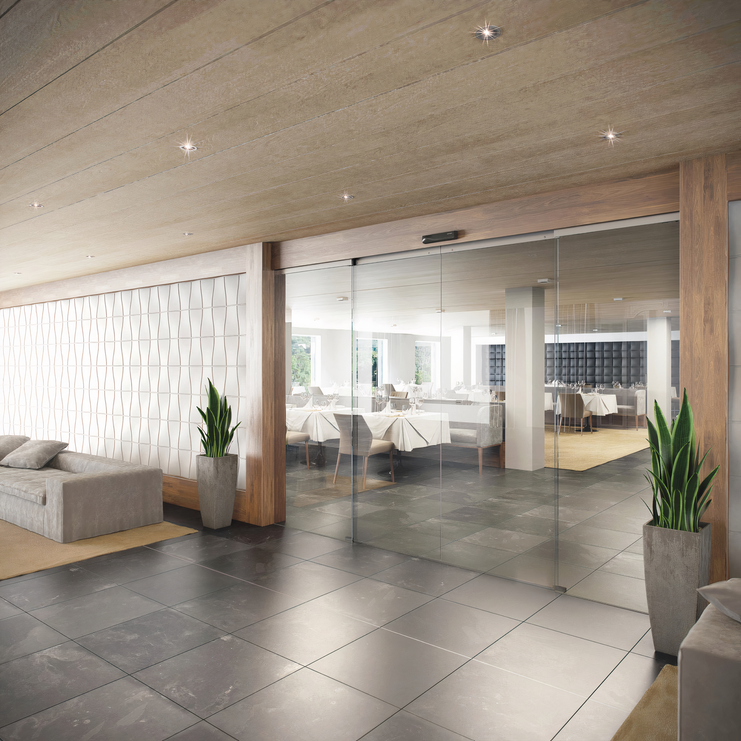 Automatic Sliding Doors System - SL500 T from ASSA ABLOY