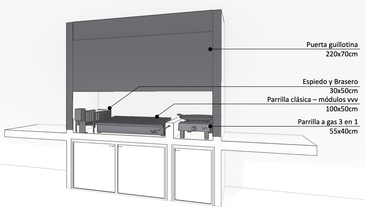 Galeria de Equipamiento para quincho - Kit 3 - 13