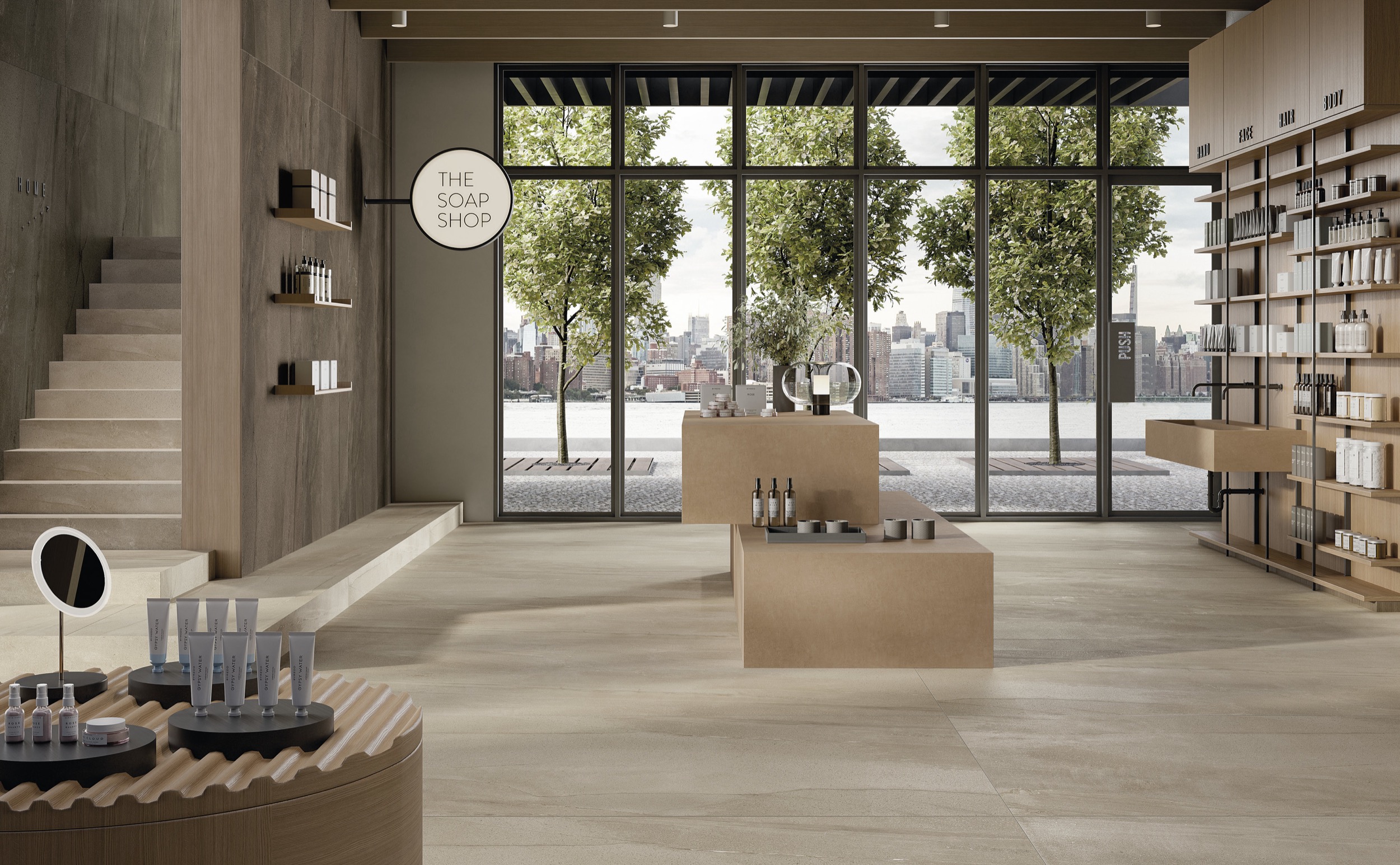 Gallery of Porcelain Floor & Wall Ceramic Surfaces - Stone - 5