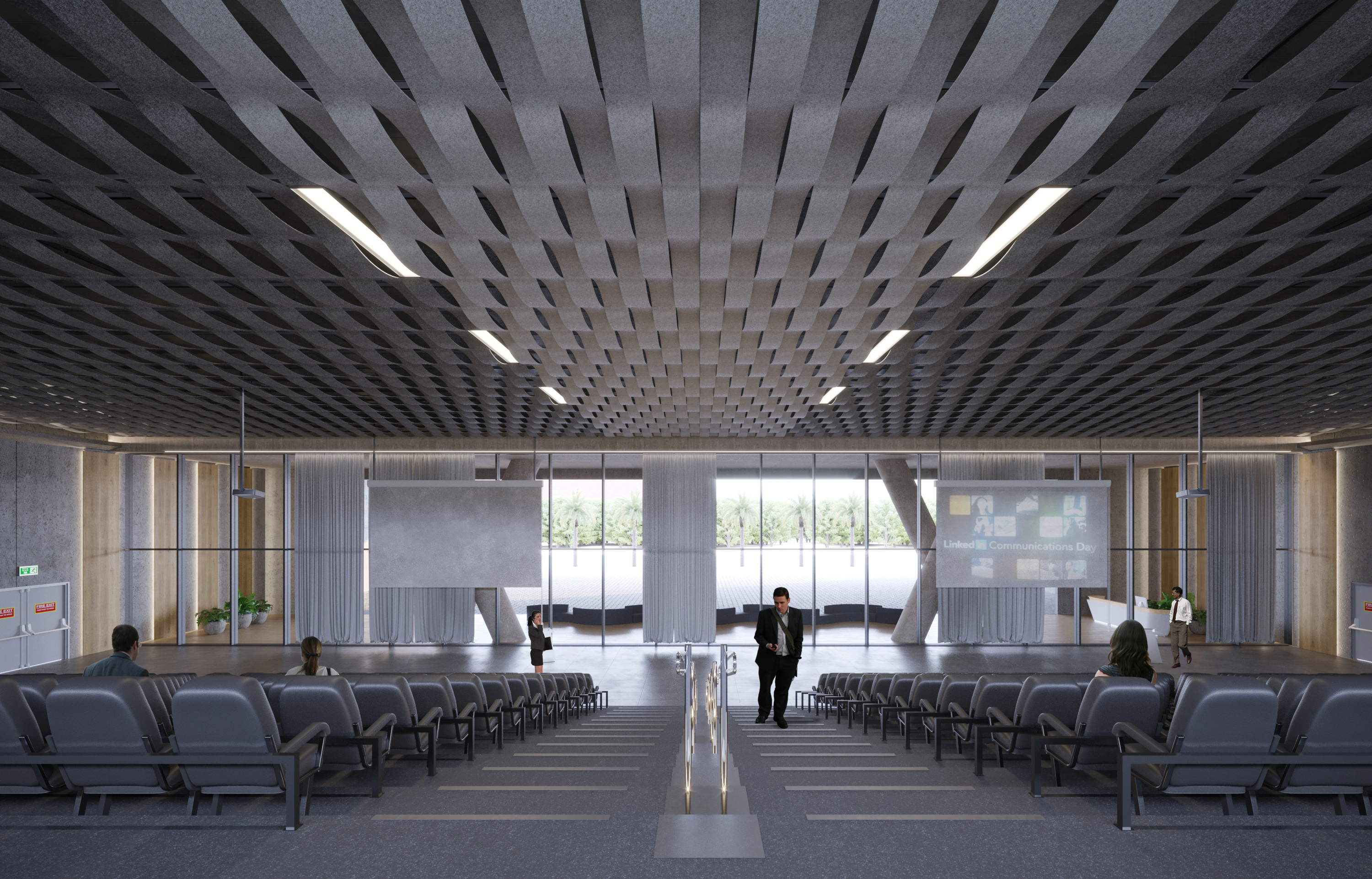 Acoustic Ceilings - HeartFelt® Origami Weave from Hunter Douglas ...