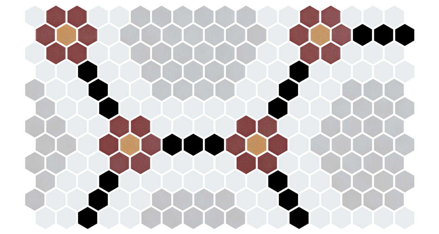 Gallery of Glass Mosaic Pattern Series - Hex - 22