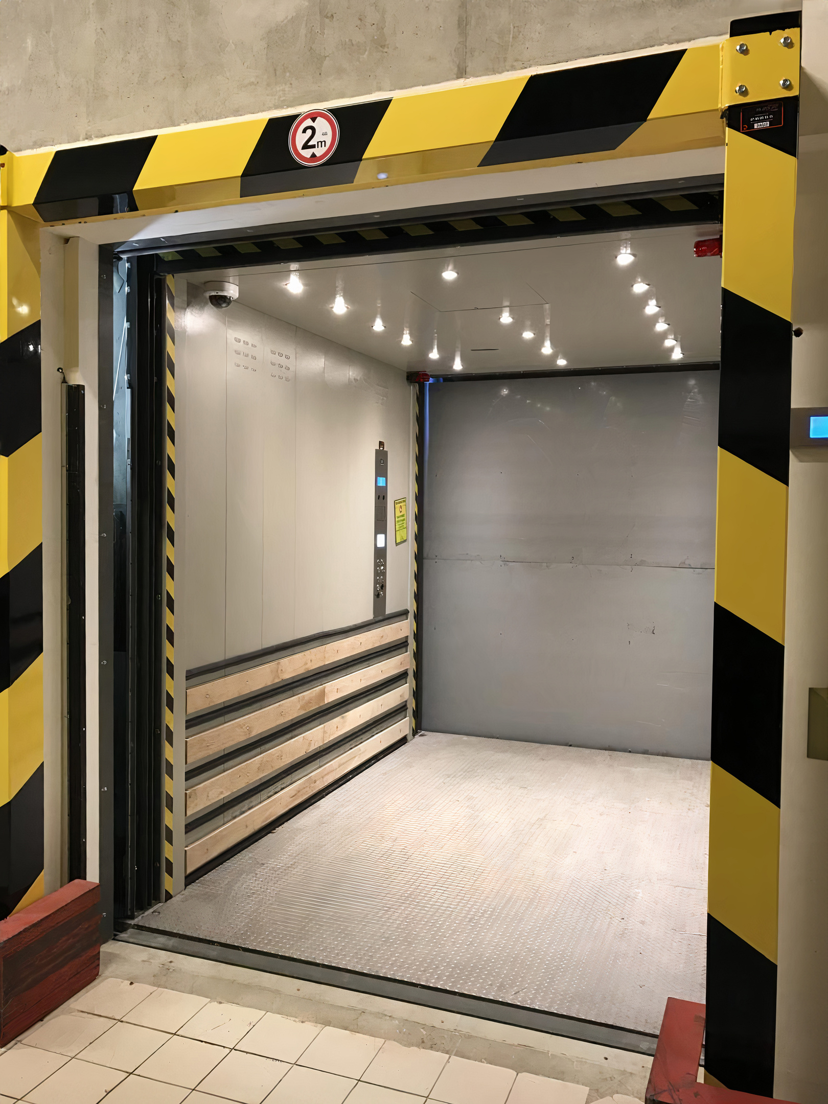 Elevator at Auchan super market in France from KLEEMANN HELLAS S.A.