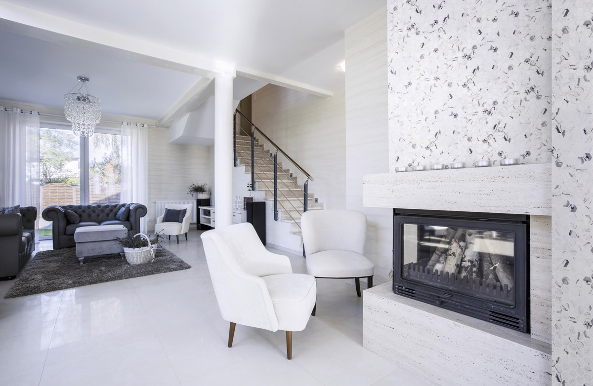 Gallery of Glass Mosaic Deco Series - Hex - 4