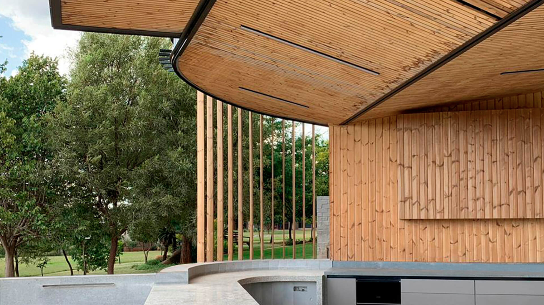Madera Thermowood en proyectos de Anthrop Architects de Lunawood