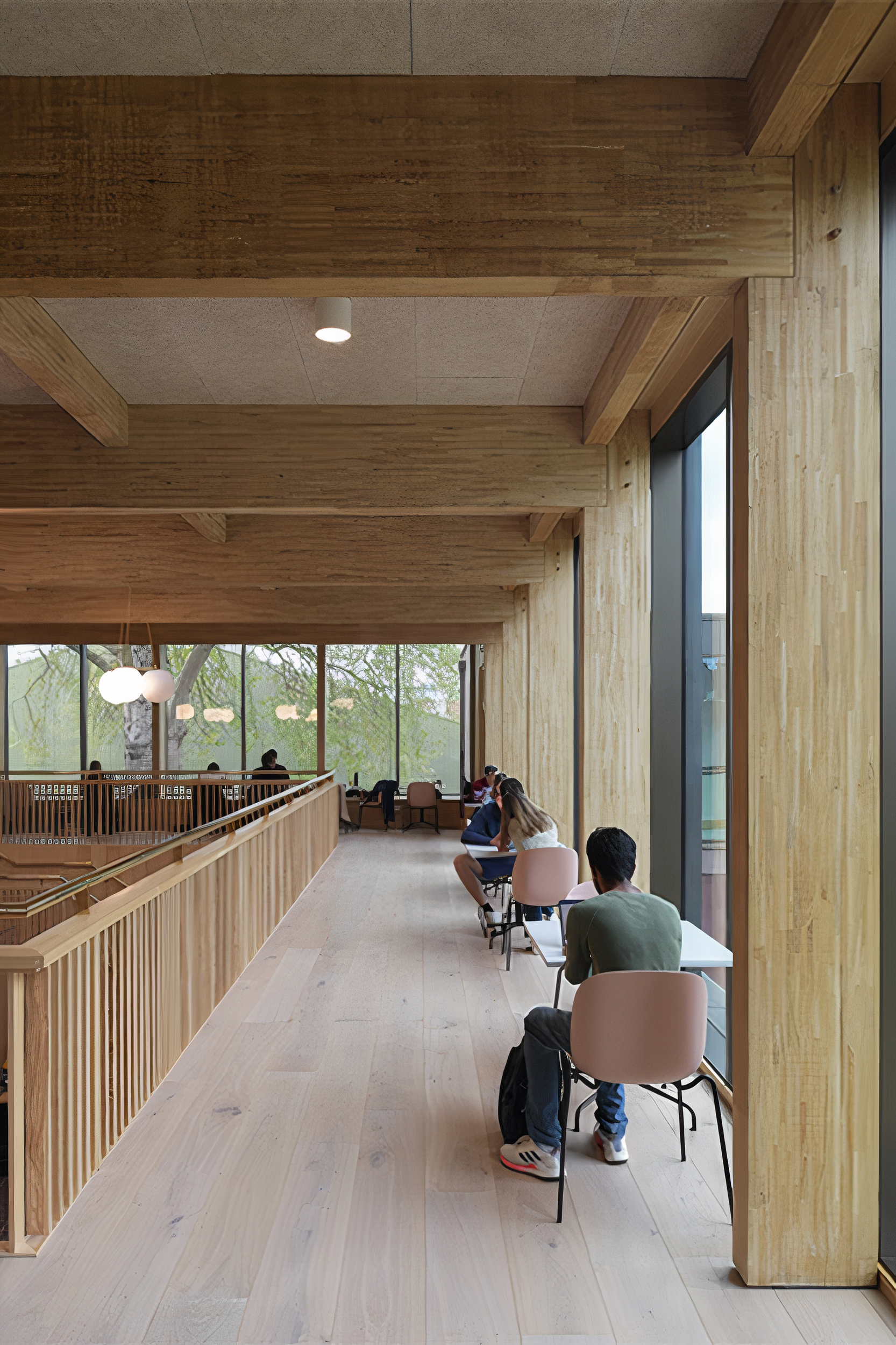 Gallery of Glulam Beams in Homerton College - 6