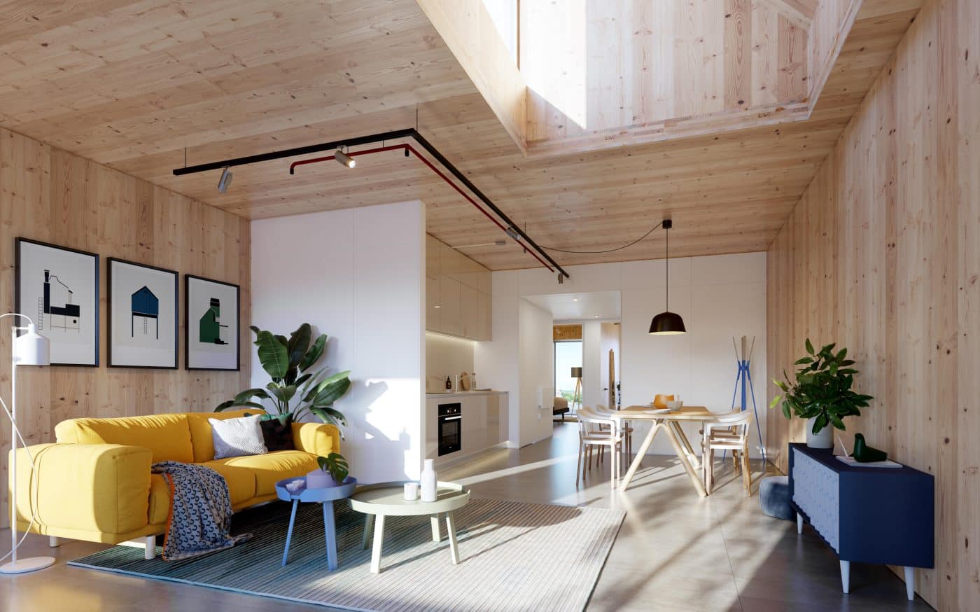 Gallery of Laminated Timber in Apartment Complex - 1