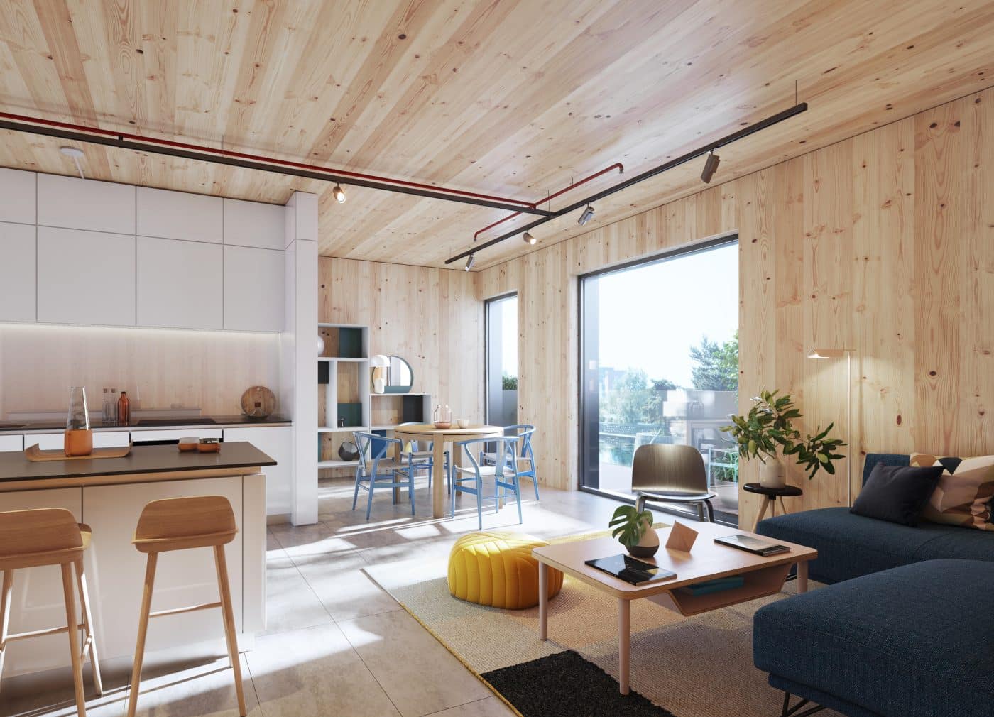 Gallery of Laminated Timber in Apartment Complex - 5