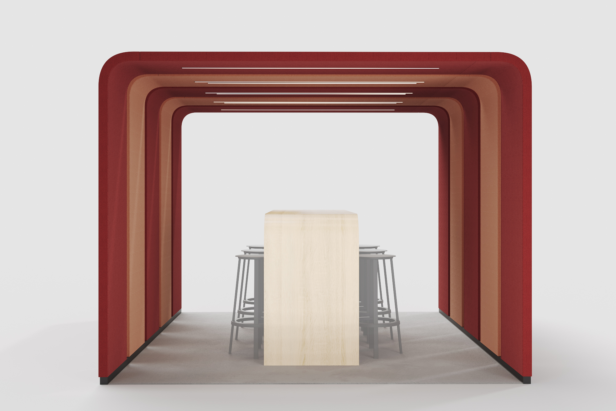 Galeria de Mobiliario modular acústico - Bridge - 6