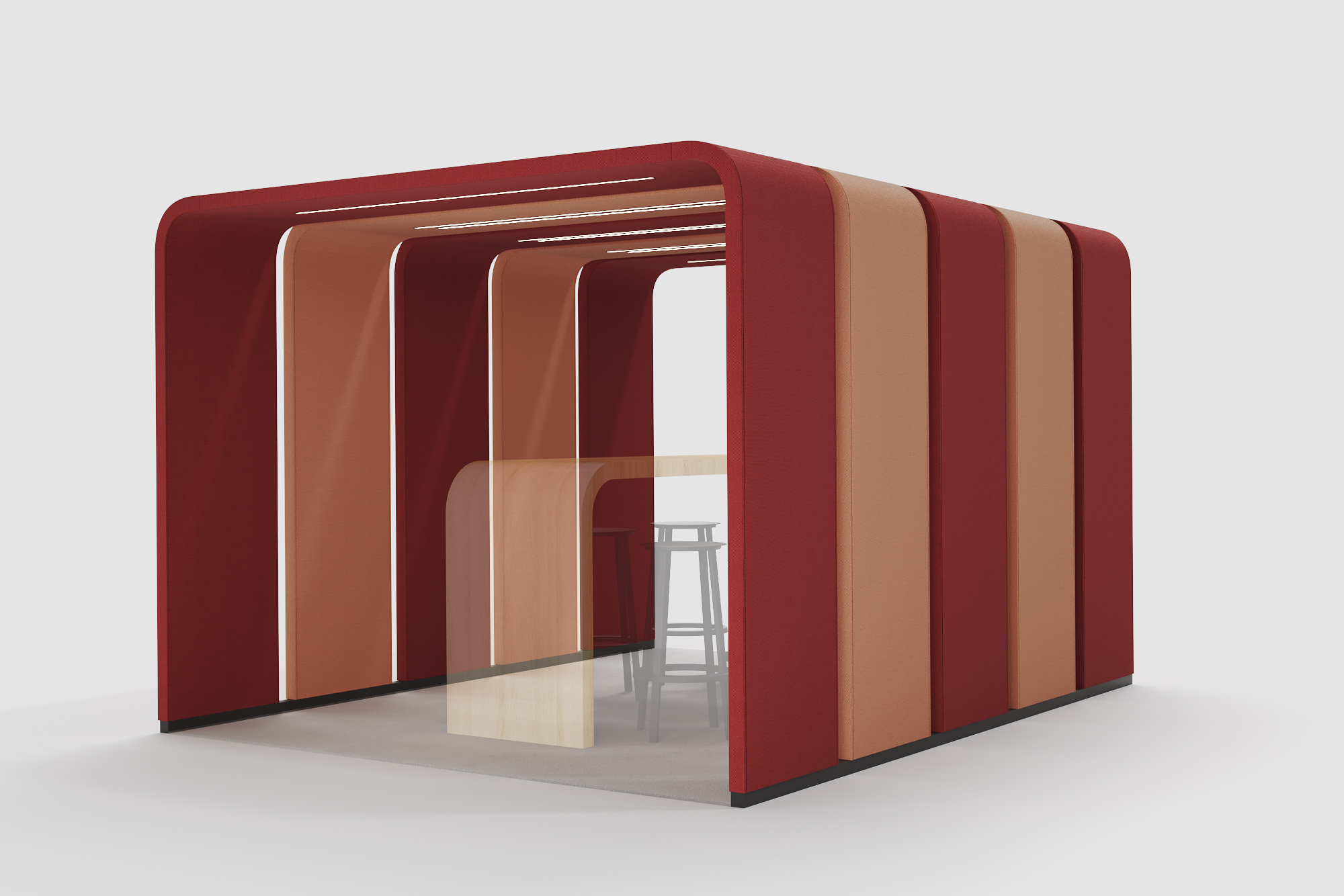 Galeria de Mobiliario modular acústico - Bridge - 5