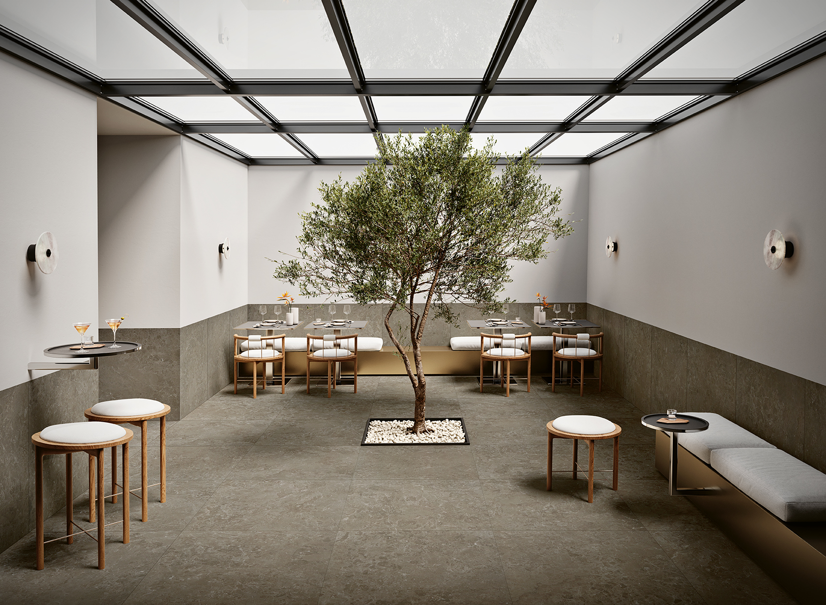 Gallery of Laminated Porcelain Stoneware - Linea Pure Stone - 4