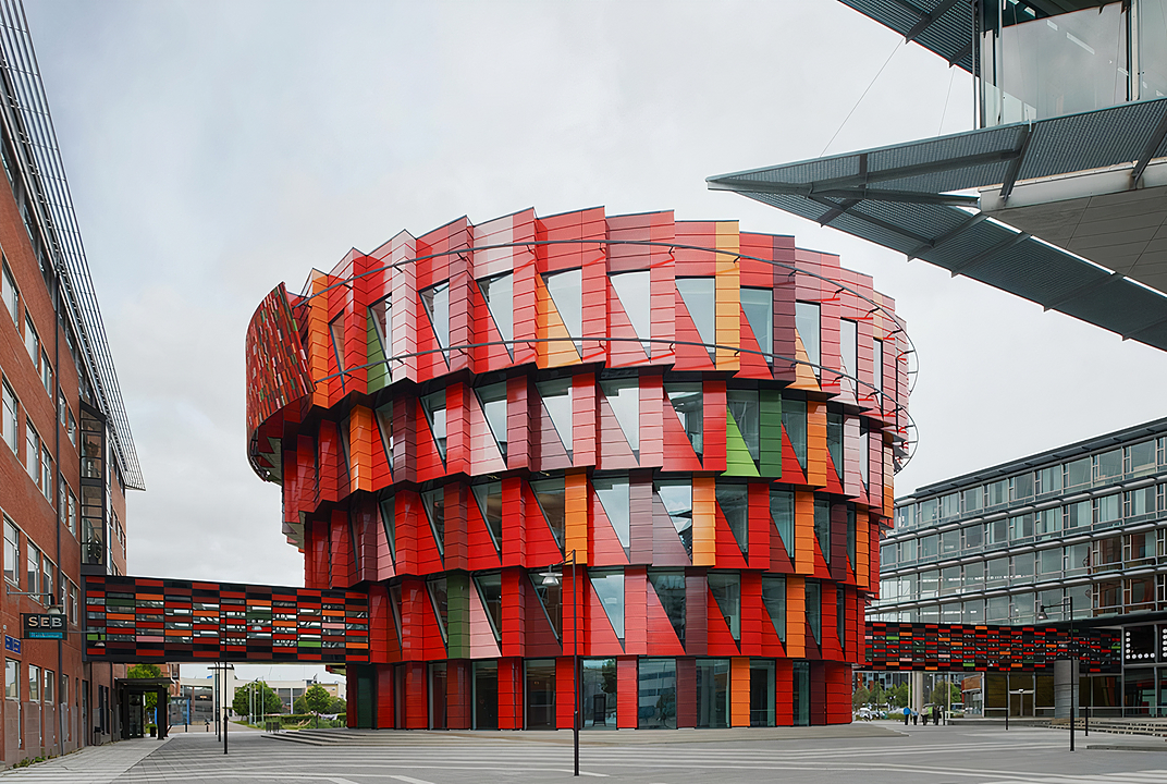 Triangular Terracotta tiles Compose Facade of the New Kuggen Building ...