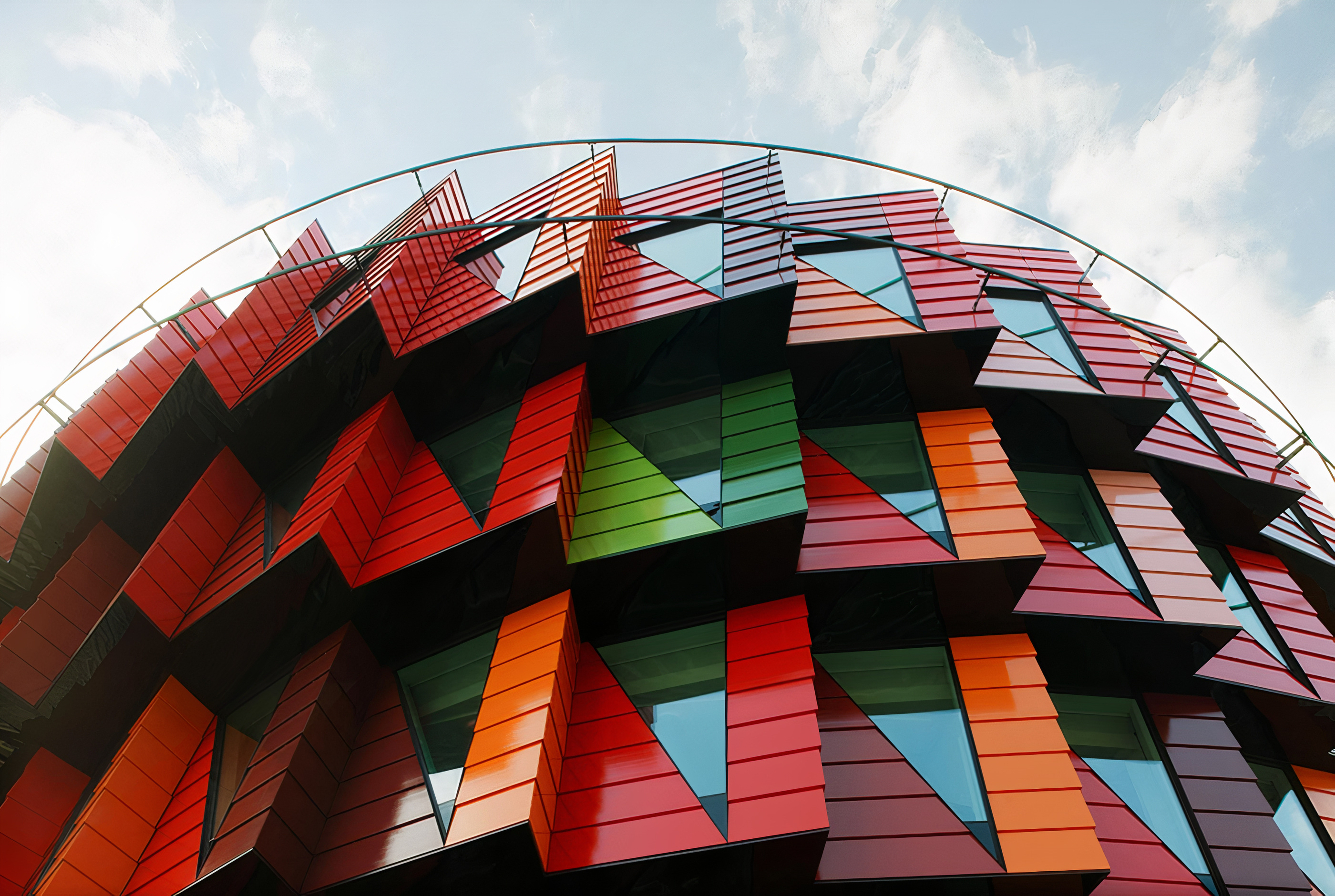 Gallery of Triangular Terracotta tiles on Facade of the New Kuggen ...