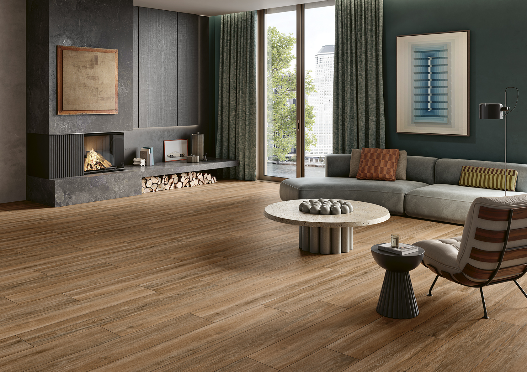 Glazed Porcelain Tiles with wooden finish Comfort from Love Tiles