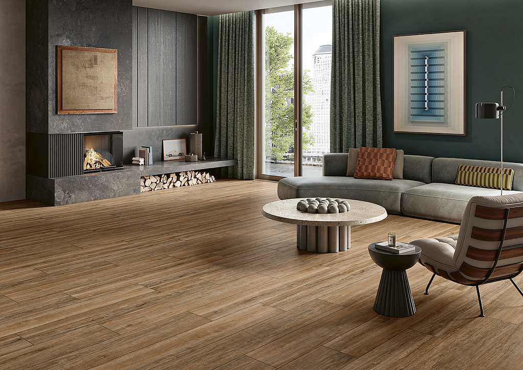 Glazed Porcelain Tiles with wooden finish - Comfort from Love Tiles