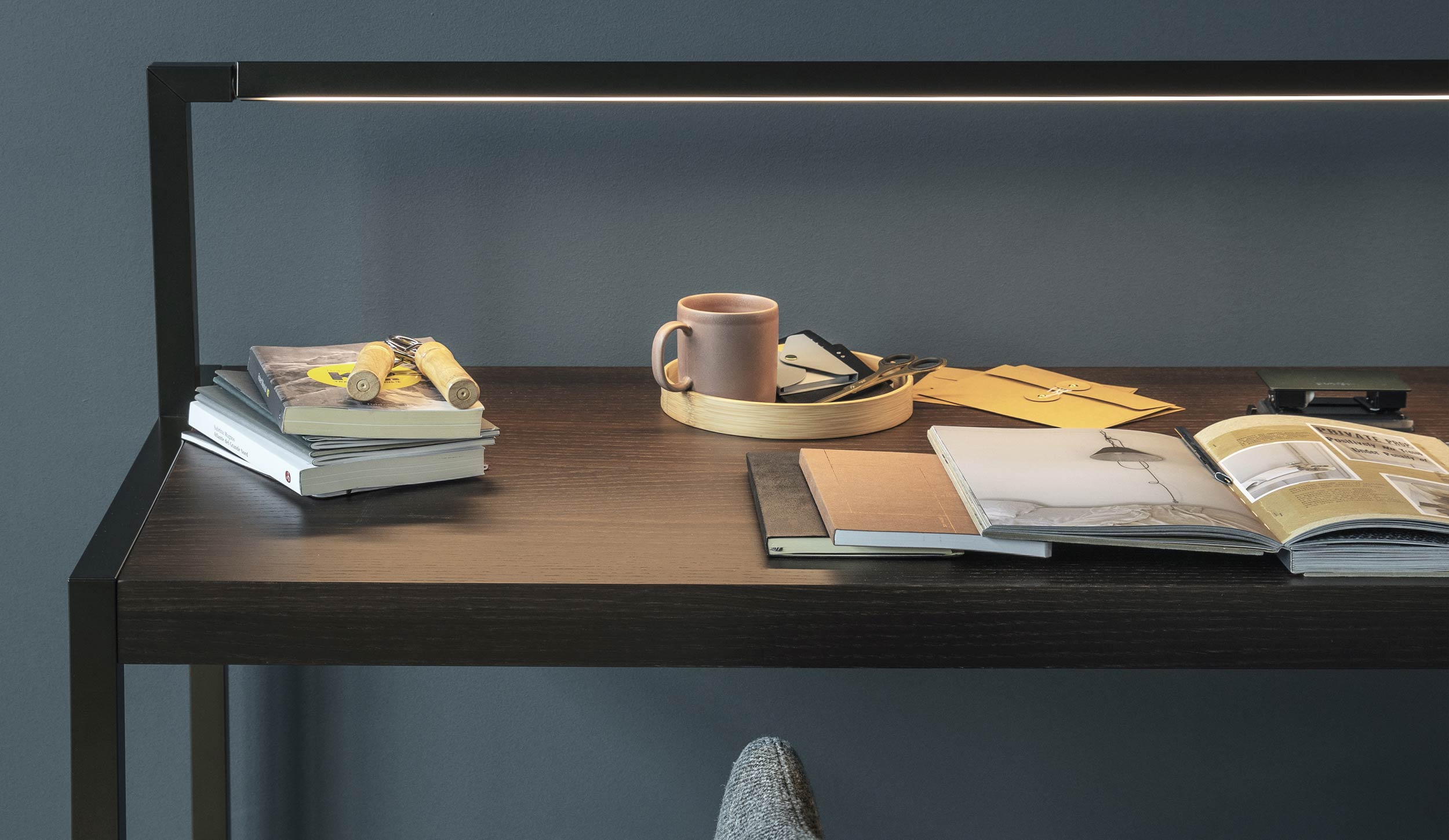 Gallery of Writing Desk with Mirror - Continuum - 2