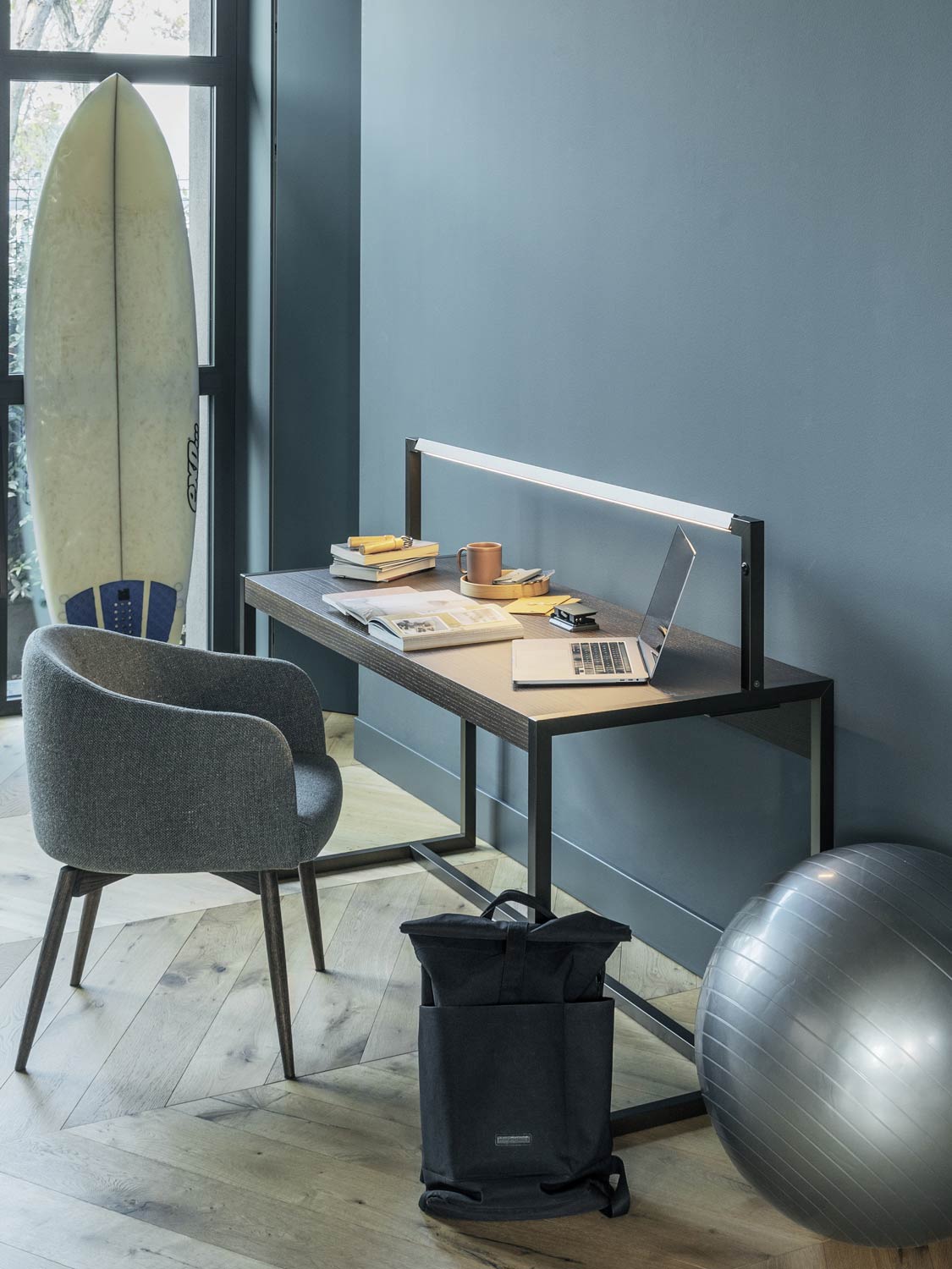 Gallery of Writing Desk with Mirror - Continuum - 1