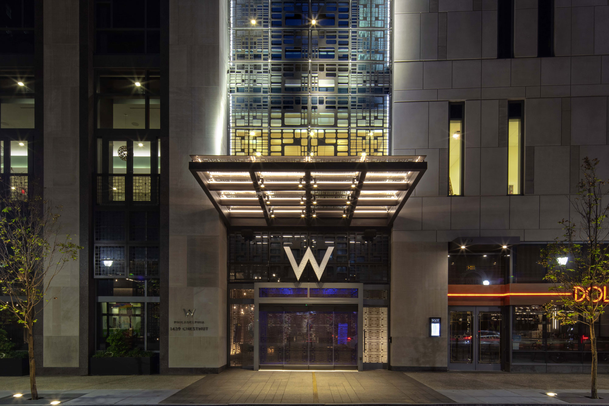 Ceiling Canopy at W Philadelphia from BŌK Modern