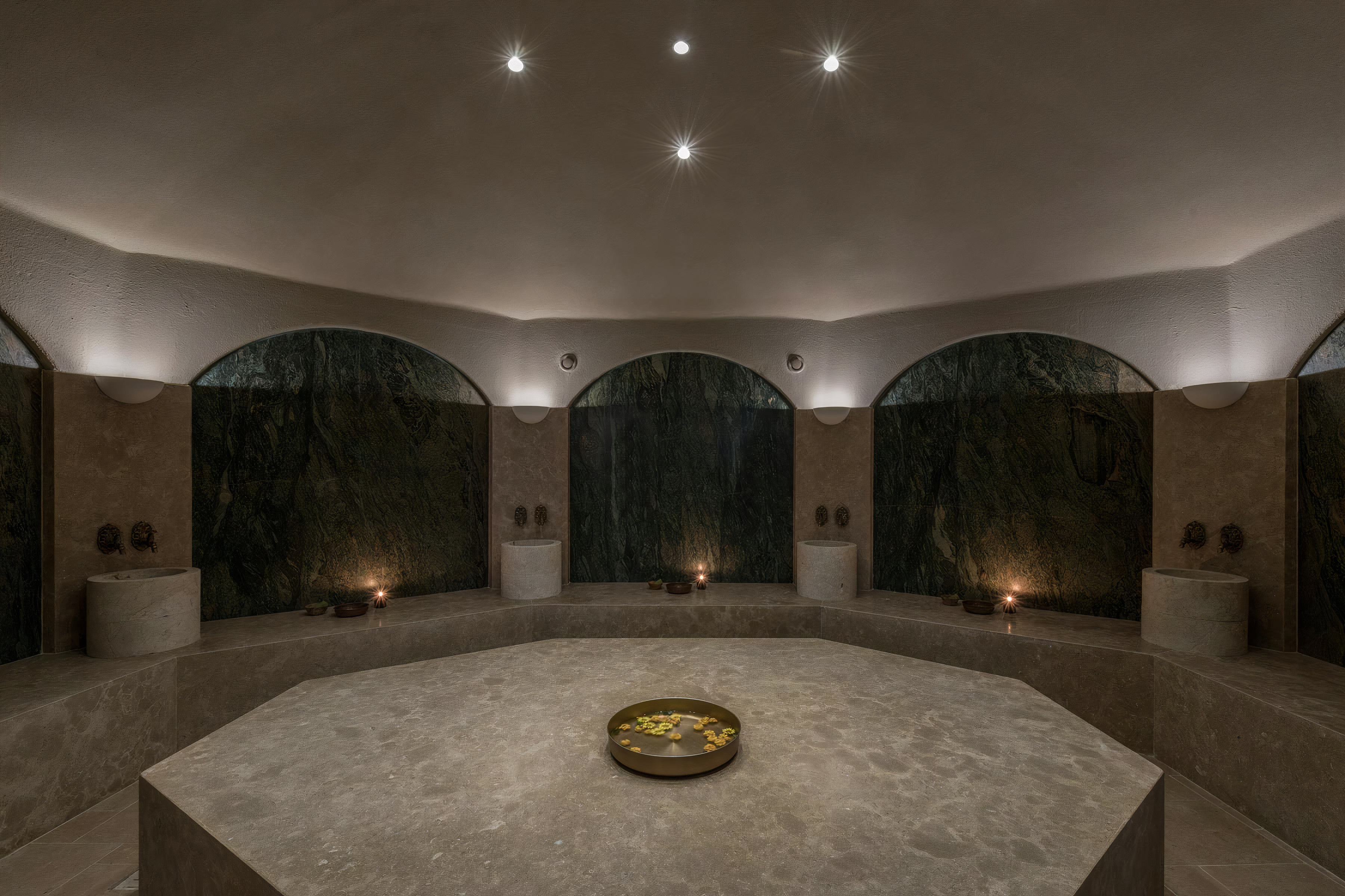 Spa, flooring & Cladding in Marble for Acro Suites from Stonetech
