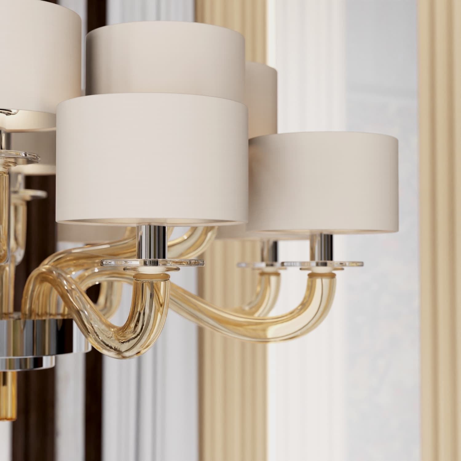 Gallery of Murano Glass Chandelier and Wall Lights at UAE Apartment - 3