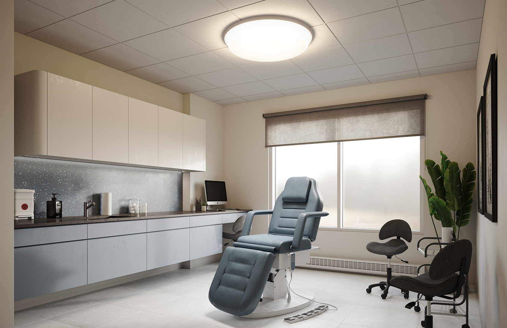 Exam Room Light - HLER Exam Light from Healthcare Lighting