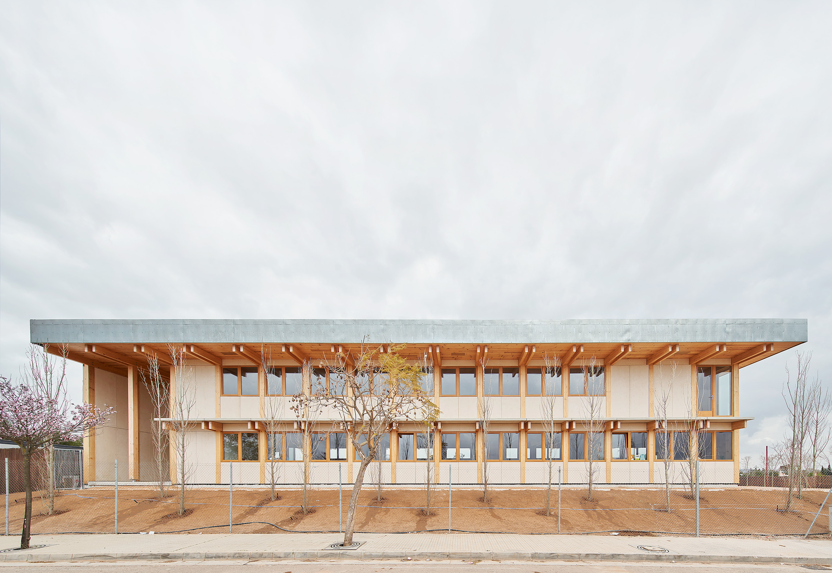 Gallery of Timber Structure at a School in Mallorca - 1