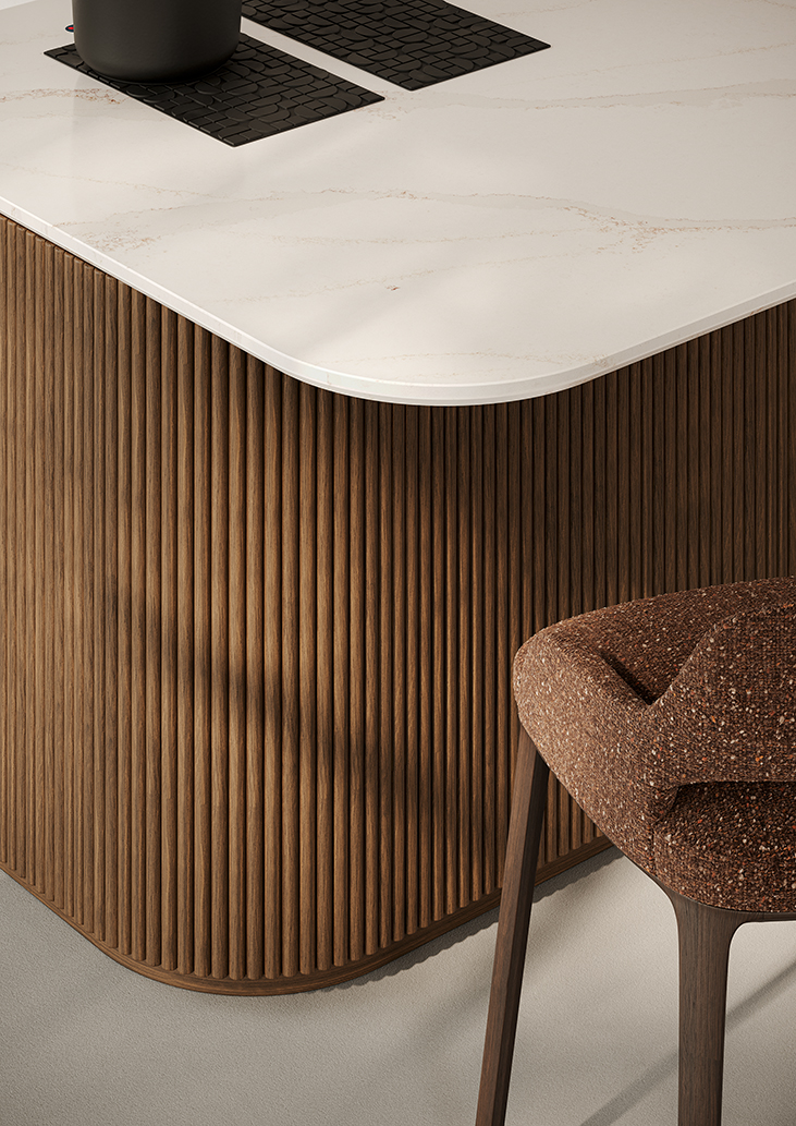 Gallery of Sintered Stone Kitchen in Private Residence - 4