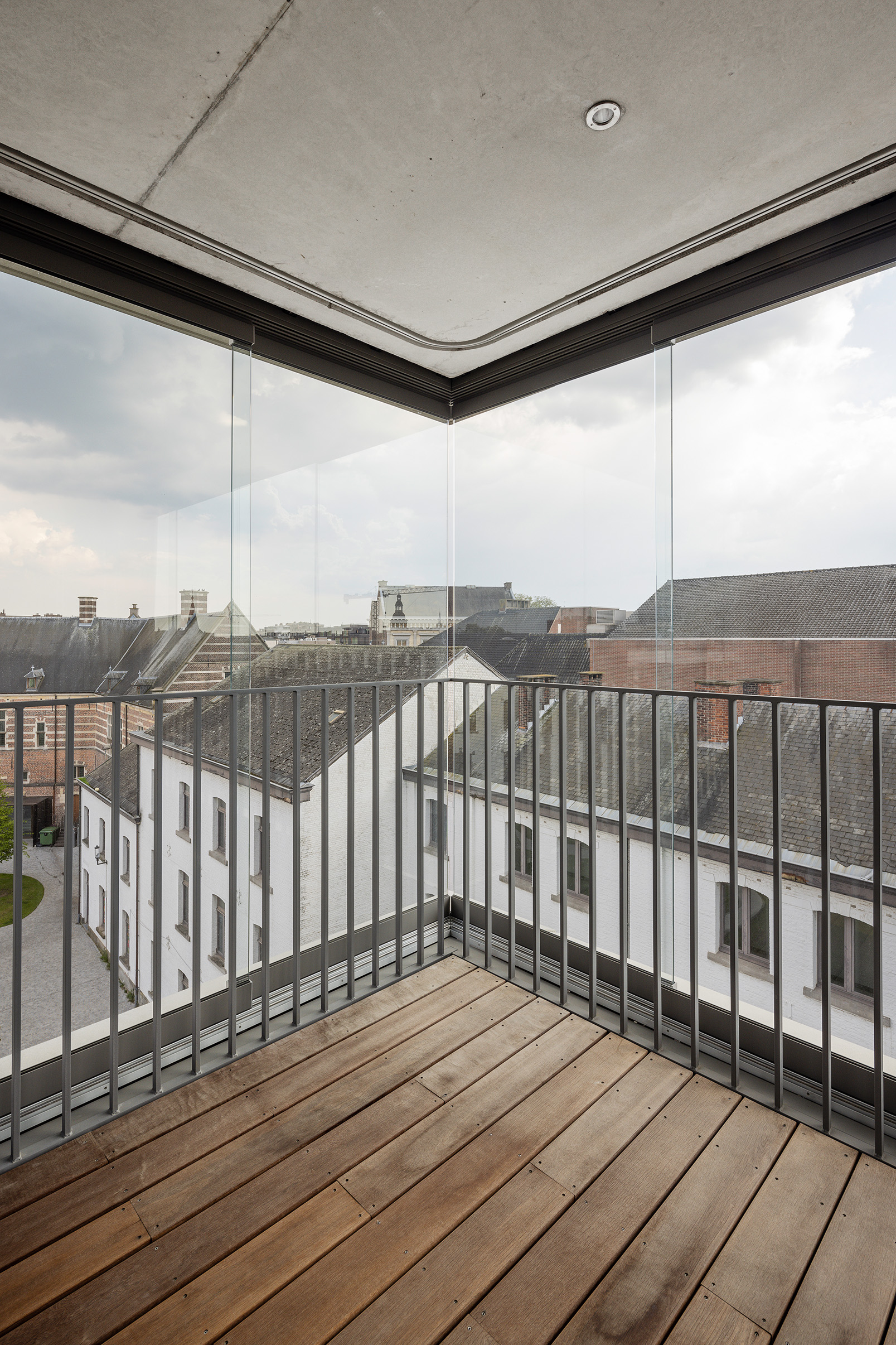 Gallery of Balcony Glazing in Belgian Apartment Building - 2