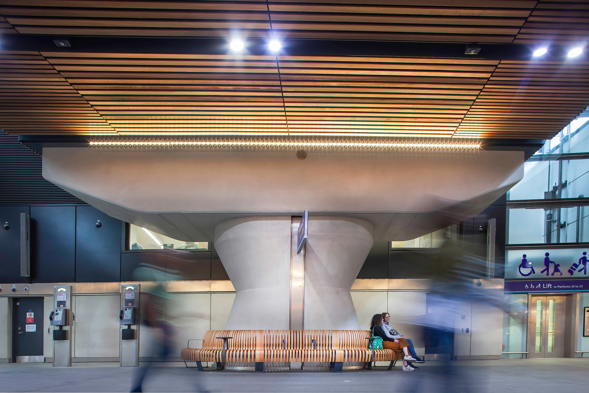 Gallery of Modular Seating in Train Station - 1