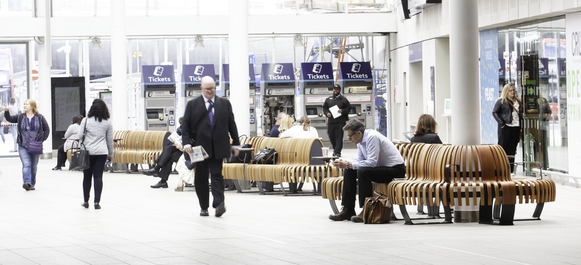 Gallery of Modular Seating in Train Station - 6