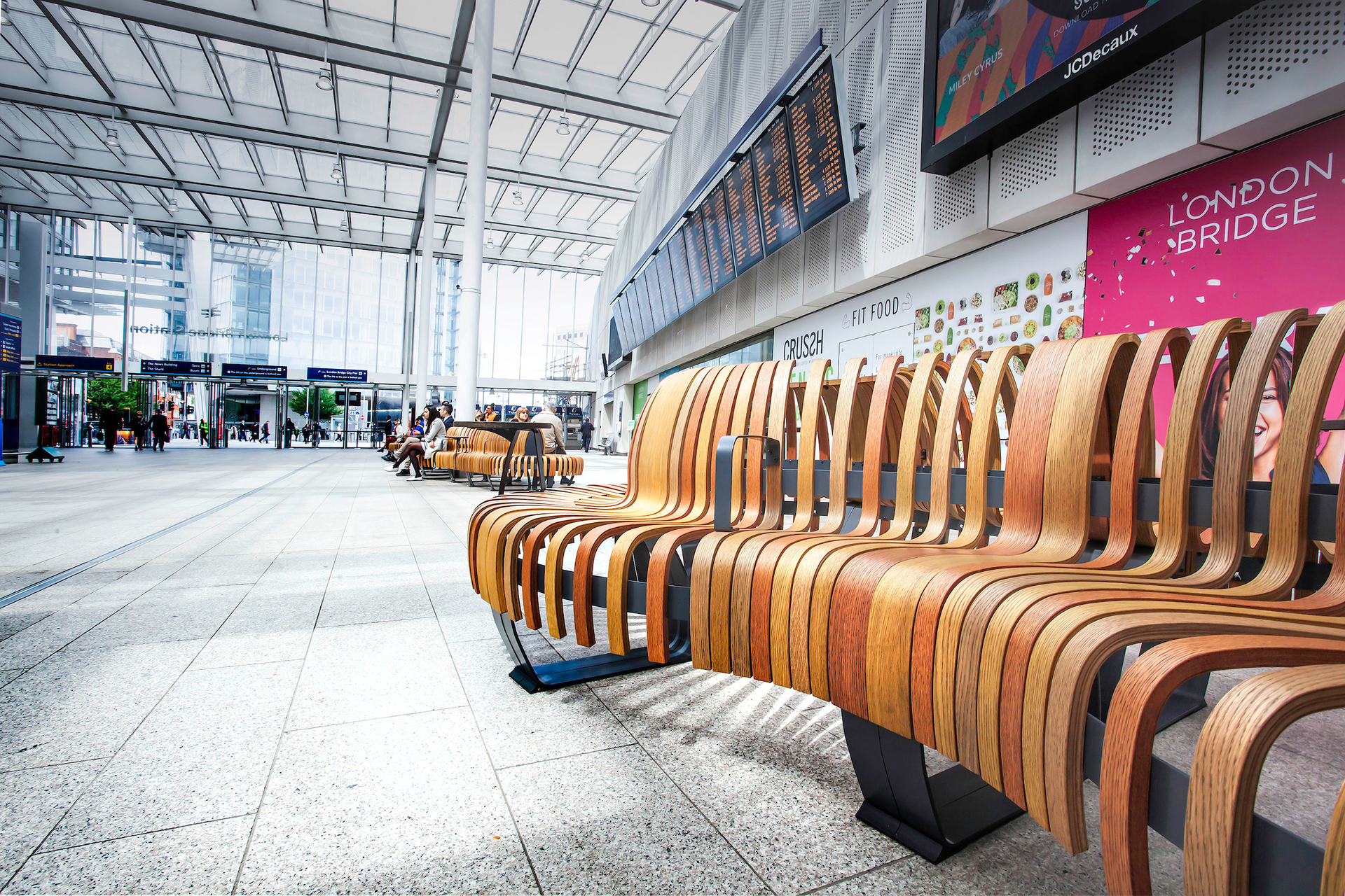Gallery of Modular Seating in Train Station - 2