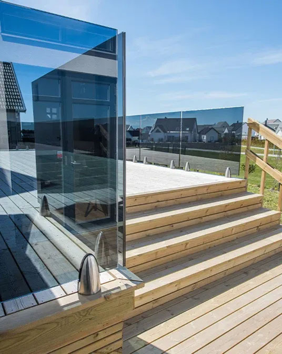 Gallery of Low Rise Railing Base Clamp | Easy Glass 6000&6400 - 4