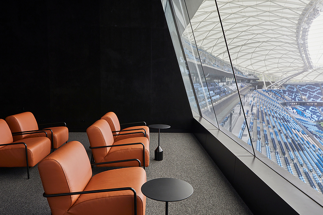 Seating Furniture in Allianz Stadium from Viccarbe