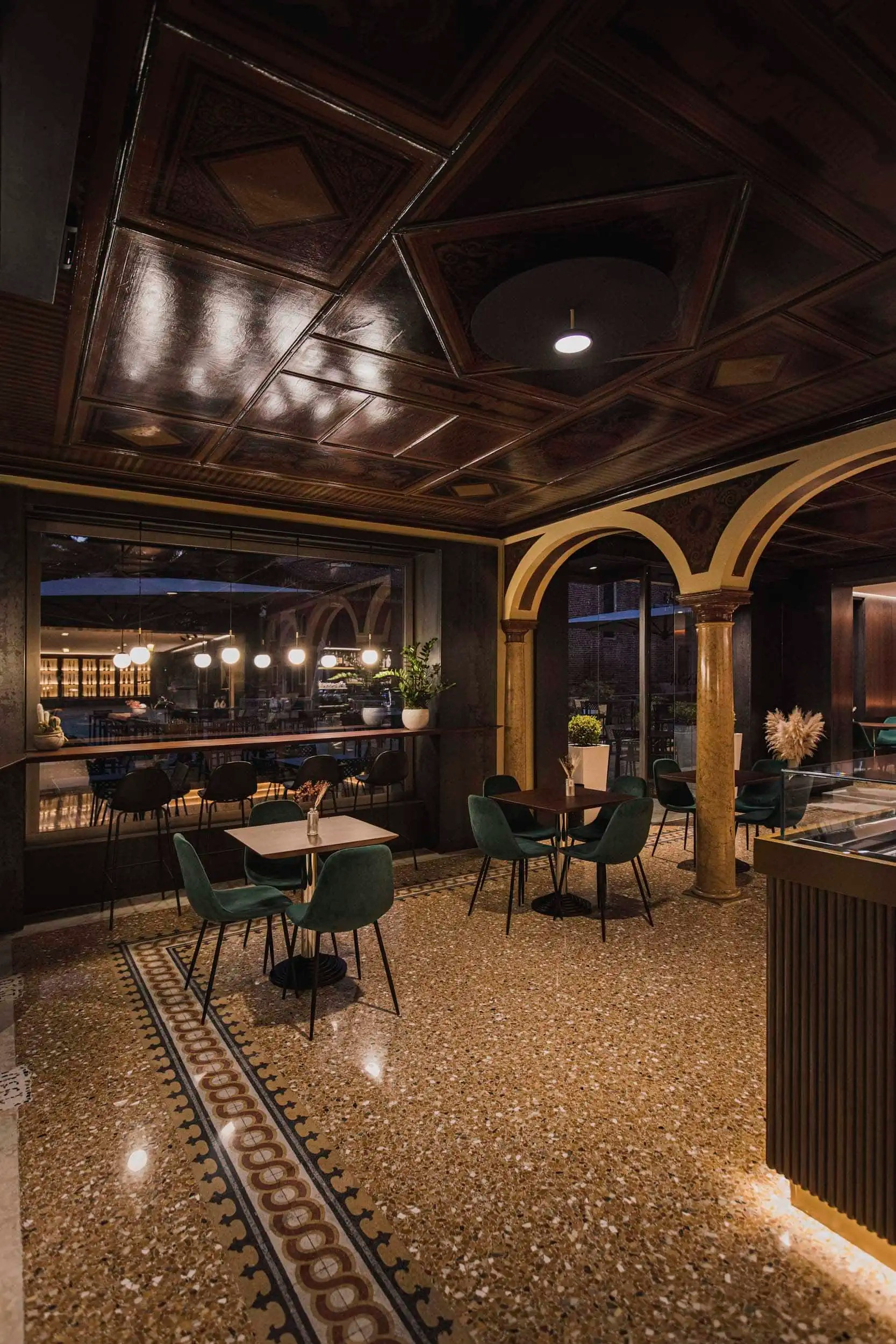 Gallery of Suspension Lamps in Italian Bar - 9